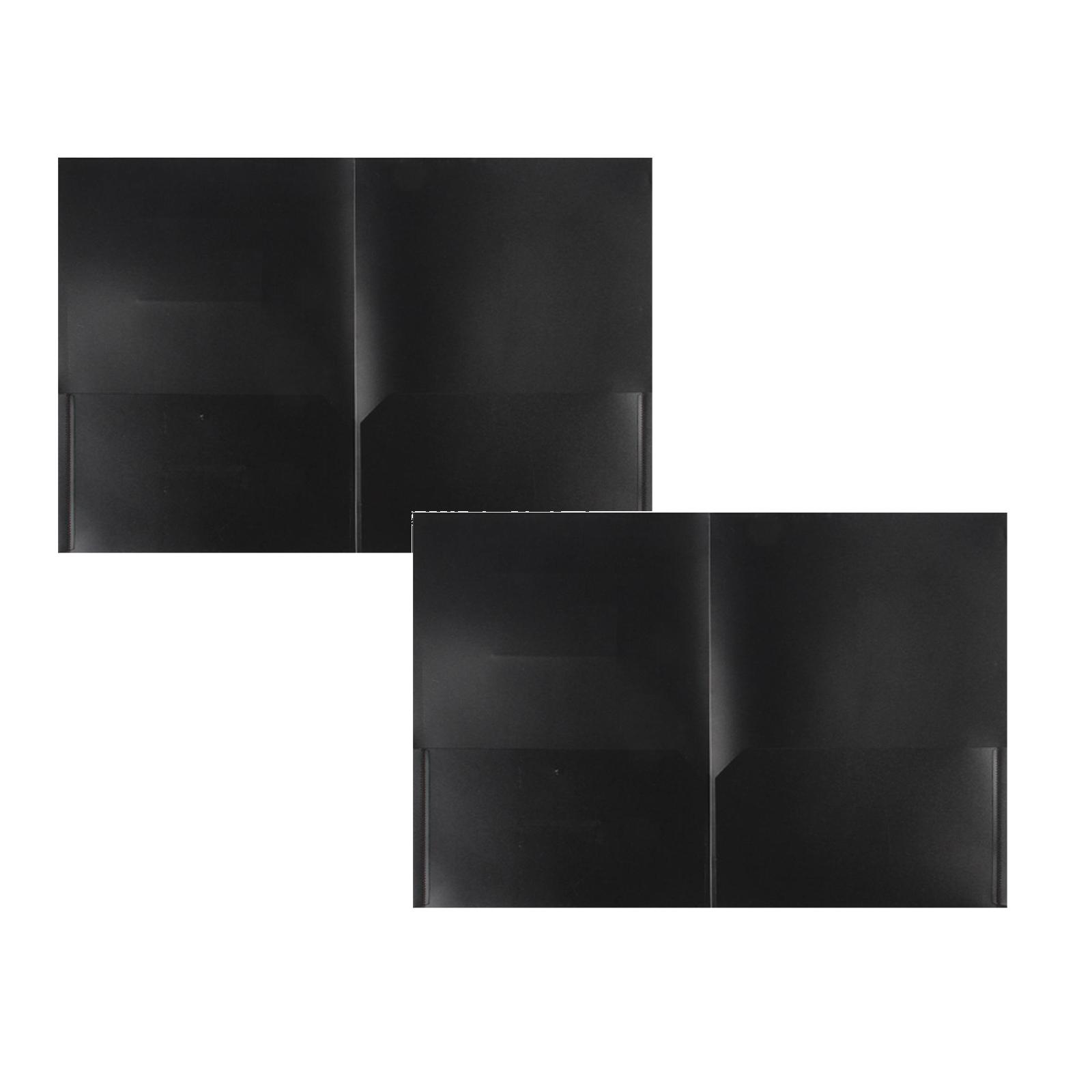 Xwjun 2pc School Folder Poly Pocket Folders Plastic Pocket Folder Two ...