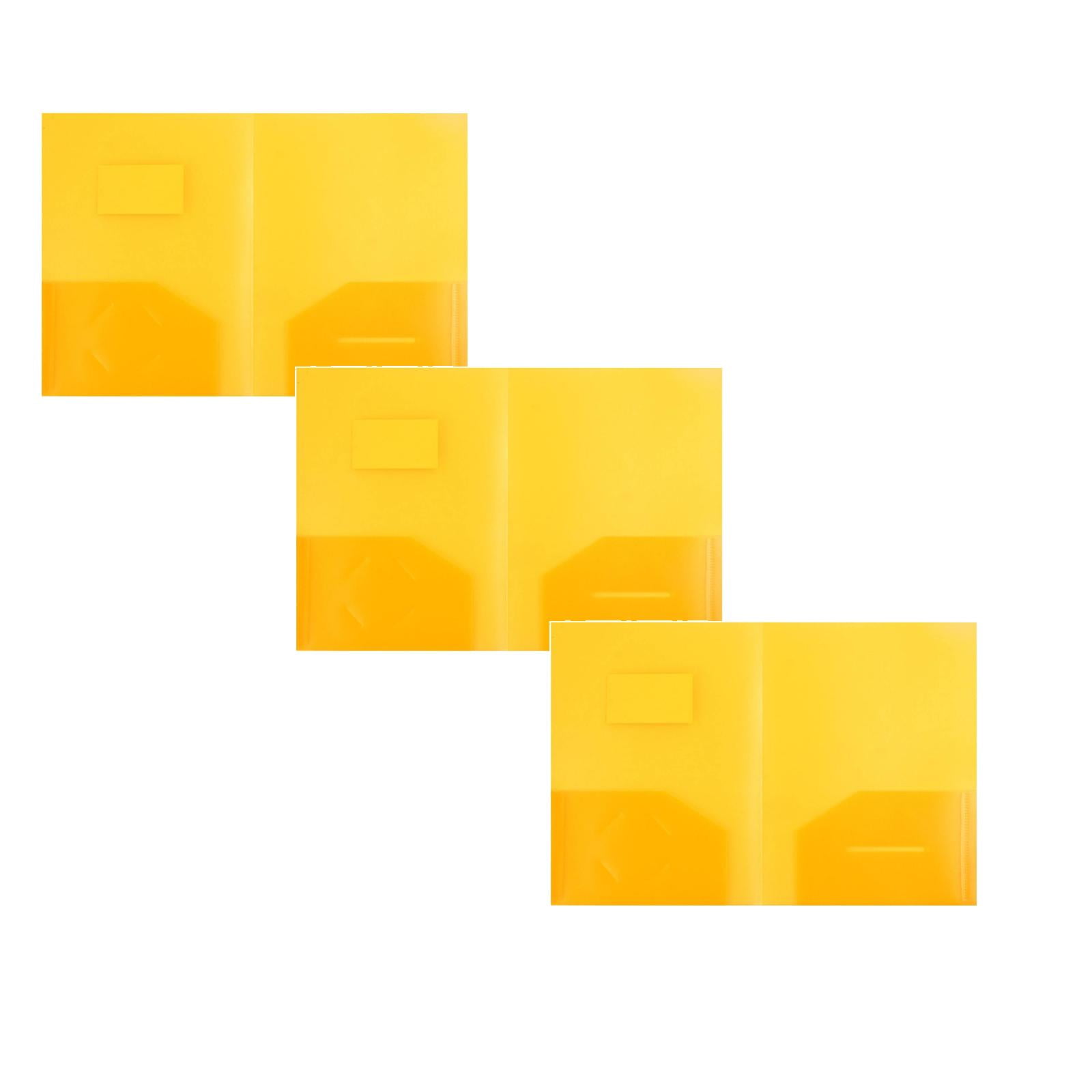Xwjun 3pc Pocket Folders Project Folders Folder School Plastic Folders ...