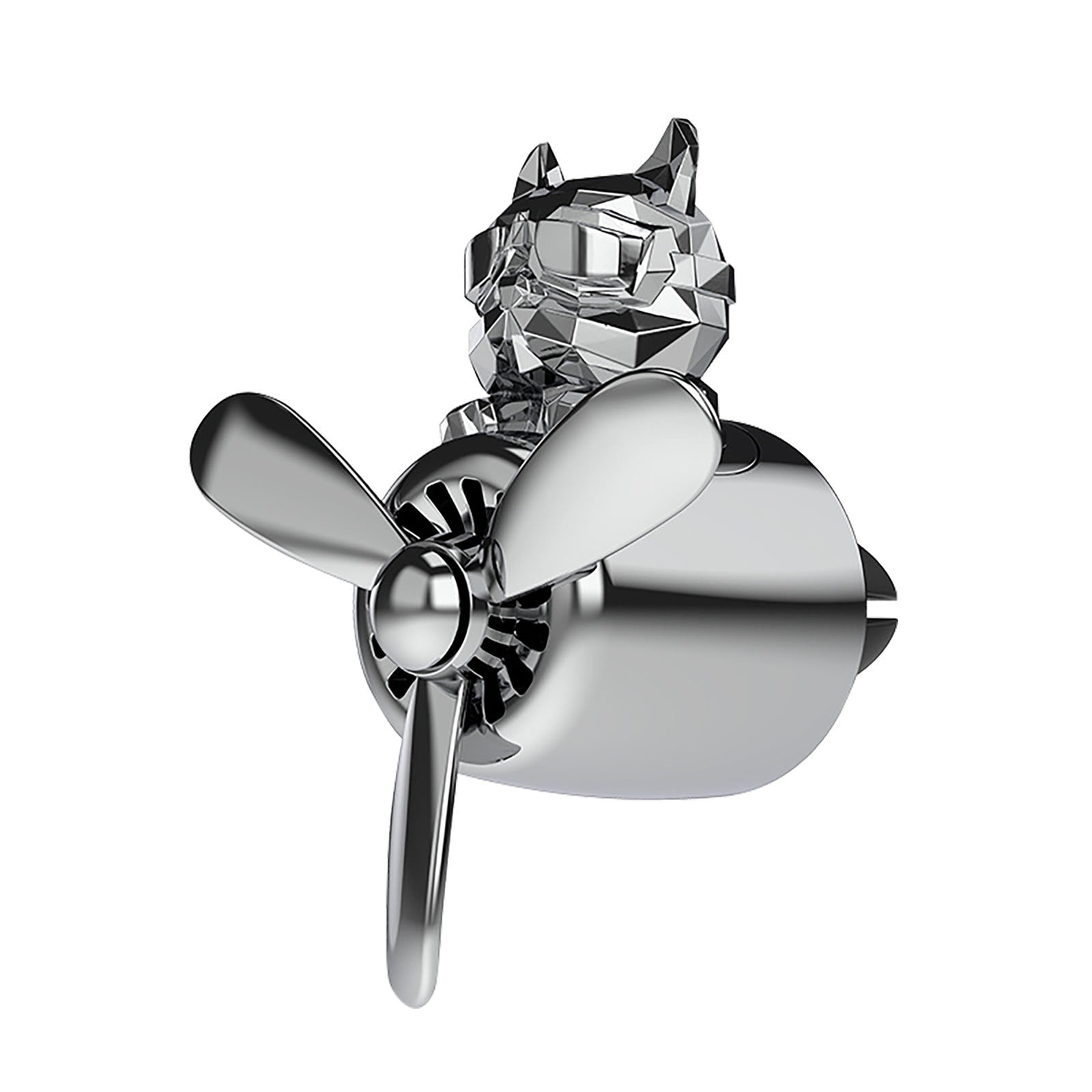 Xwjun Car Air Freshener Bulldog Pilot Car Diffuser Rotating Propeller ...