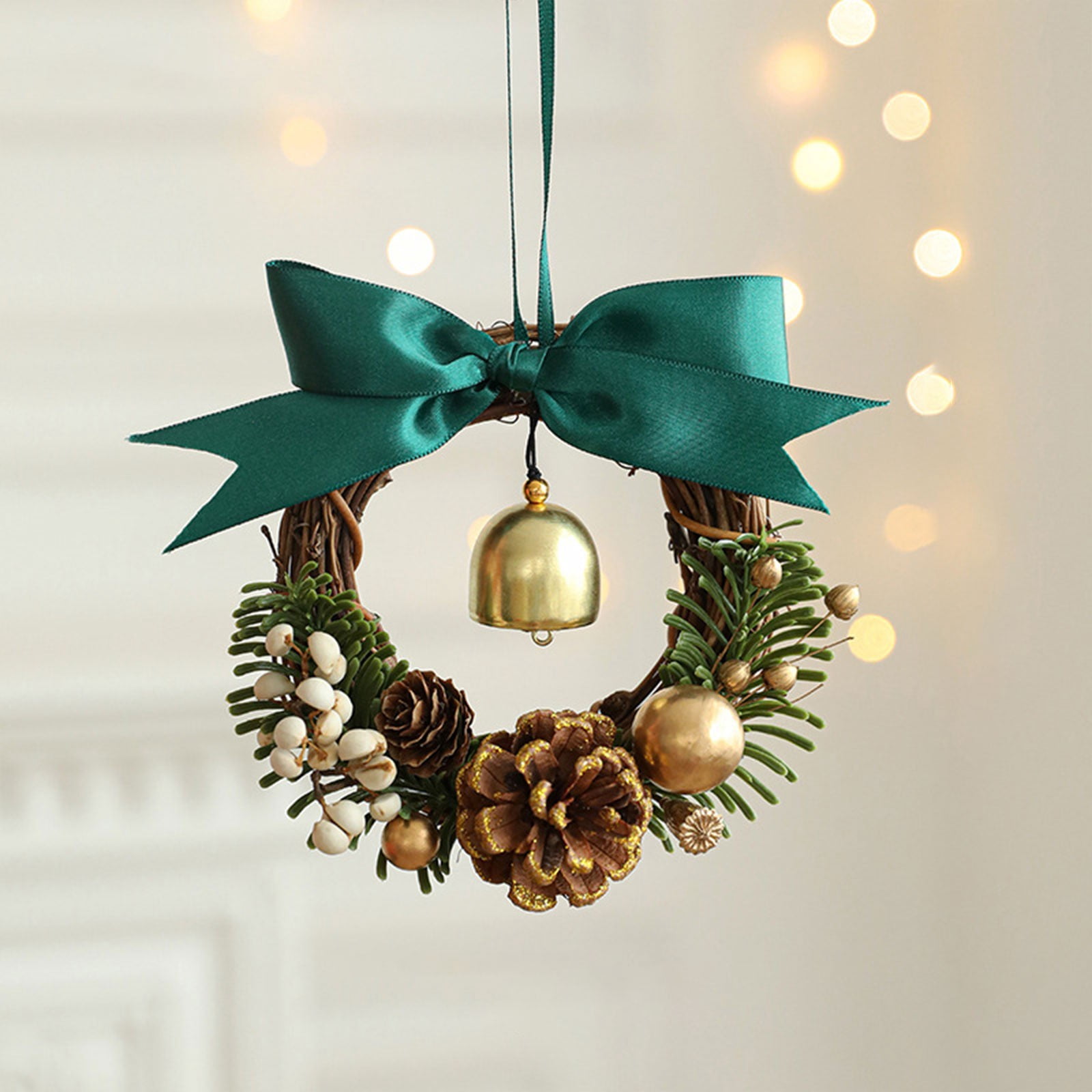 Xwjun Mini Wreaths For Crafts Cabinet Christmas Decorations Cabinet ...