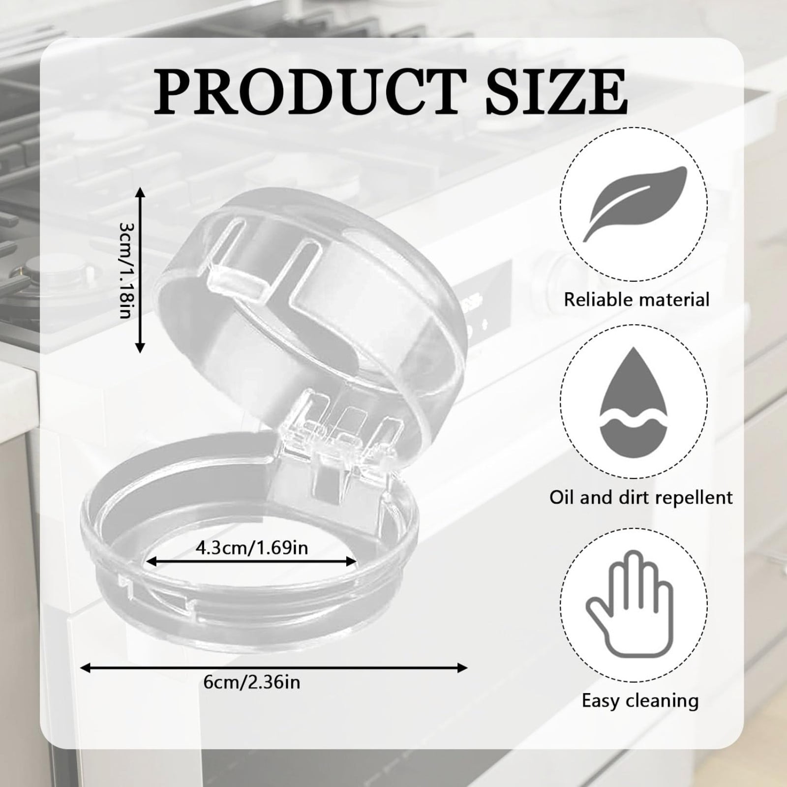 Xwjun Stove Baby Proofing Stove Child Proof Knobs Stove Knob Covers For ...