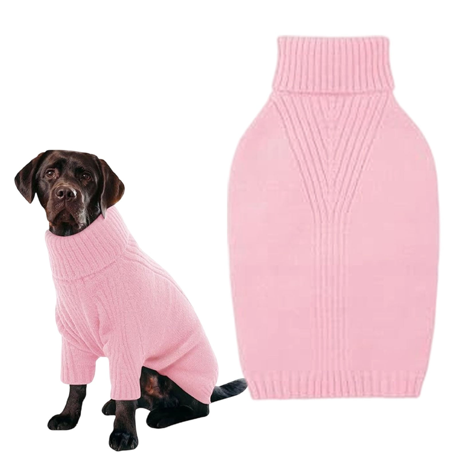 Xxl Dog Sweater,Thermal Knit Big Dog Sweater with Sleeve , Winter ...