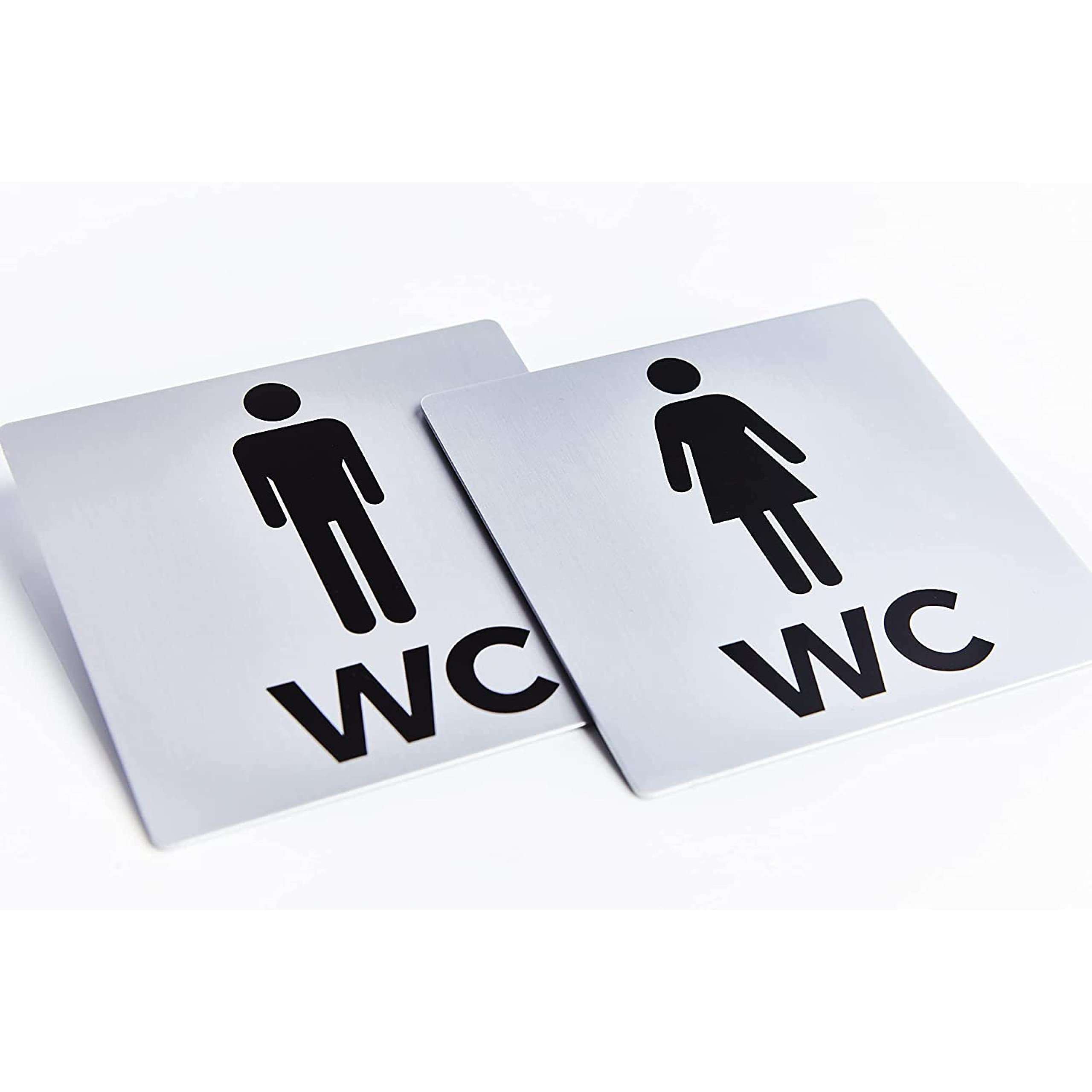 Xxl Toilet Signs Selfadhesive Male And Female Bathroom Signs Men And ...