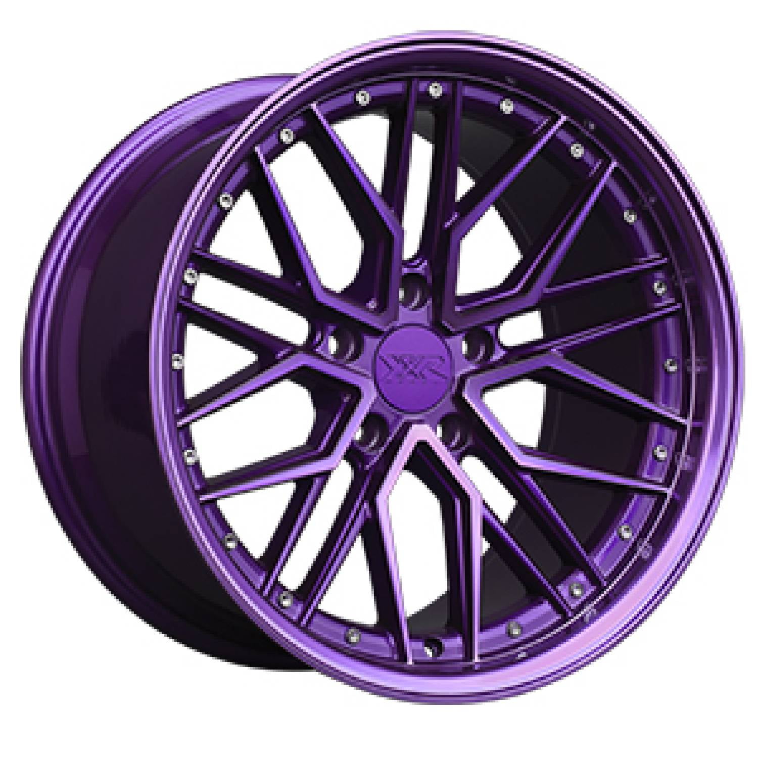 Xxr 571 18x8.5 5x112 35et Diamond Cut Purple wheel - Walmart.com