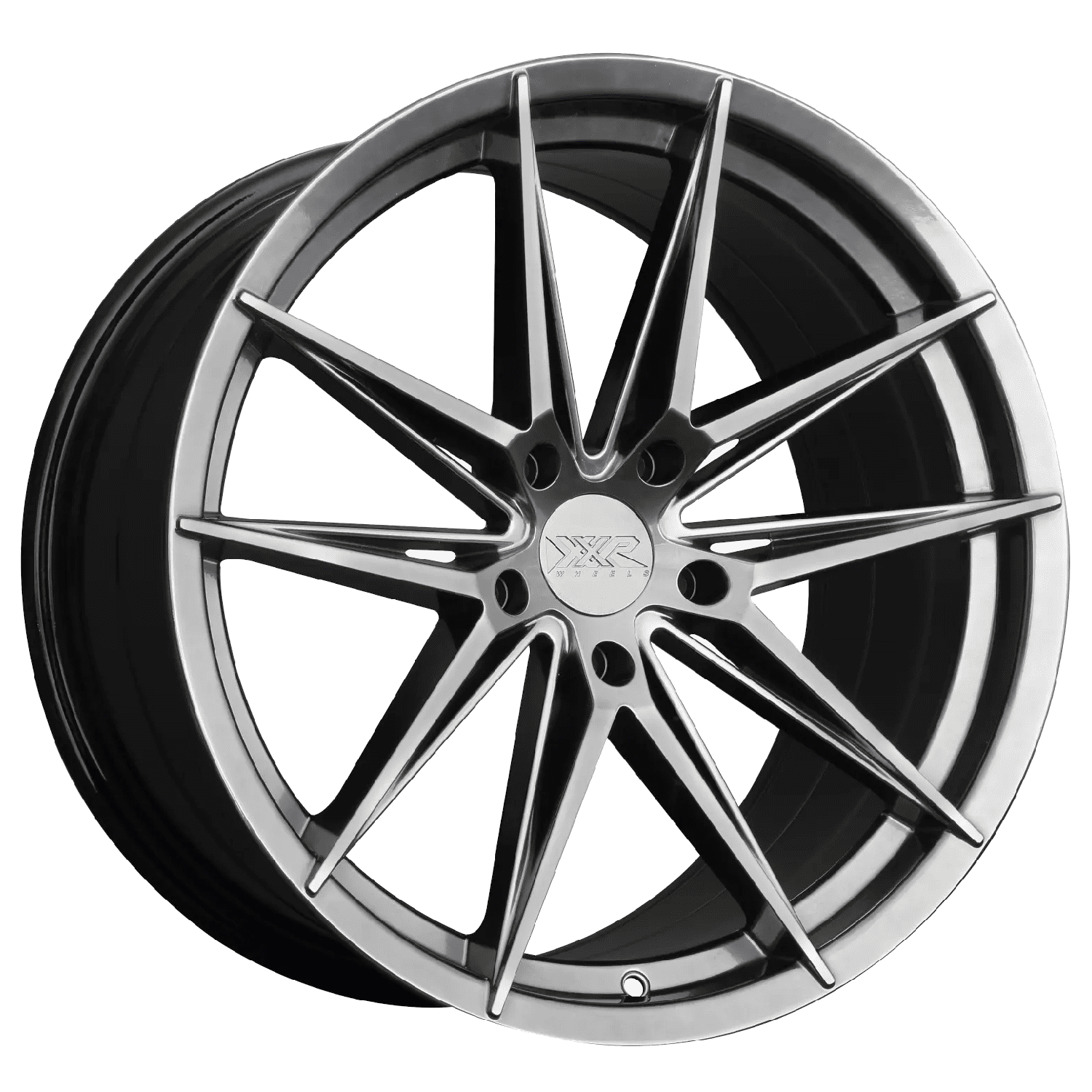 1 X XXR 577 19X8.5 5-112 73.1 Hub +40 Offset Chromium Black Wheel Rim ...