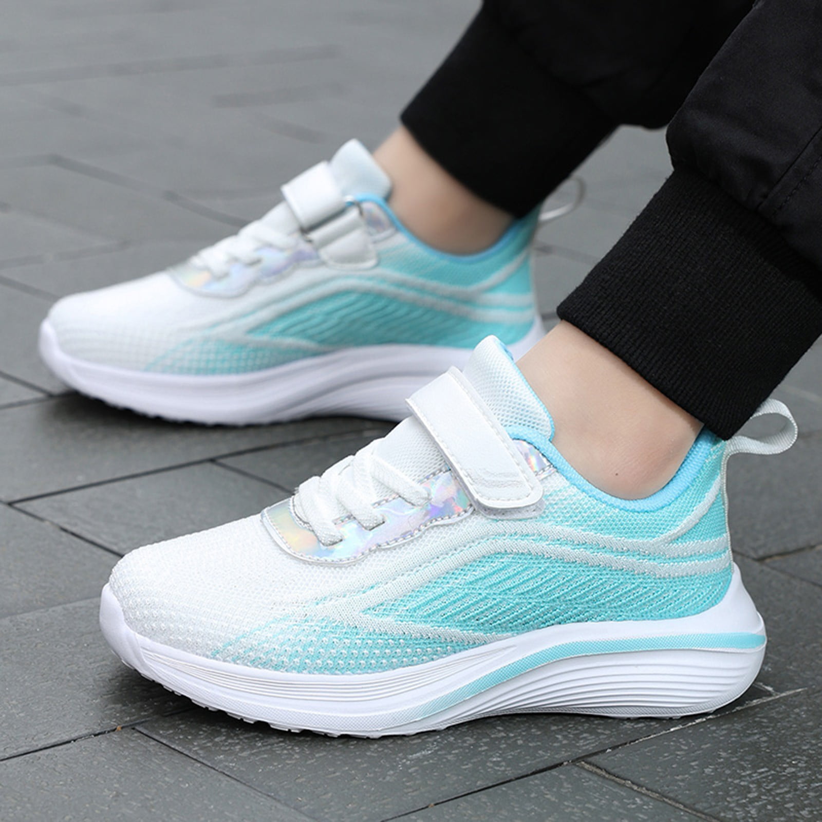 Xyant Girls Athletic Shoes Breathable Mesh Tennis Shoes Casual Athletic ...