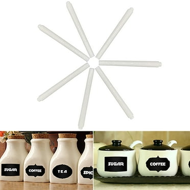 CHALKY CROWN Bright Ink 5pc White Chalk Markers for Bistro, Windows ...