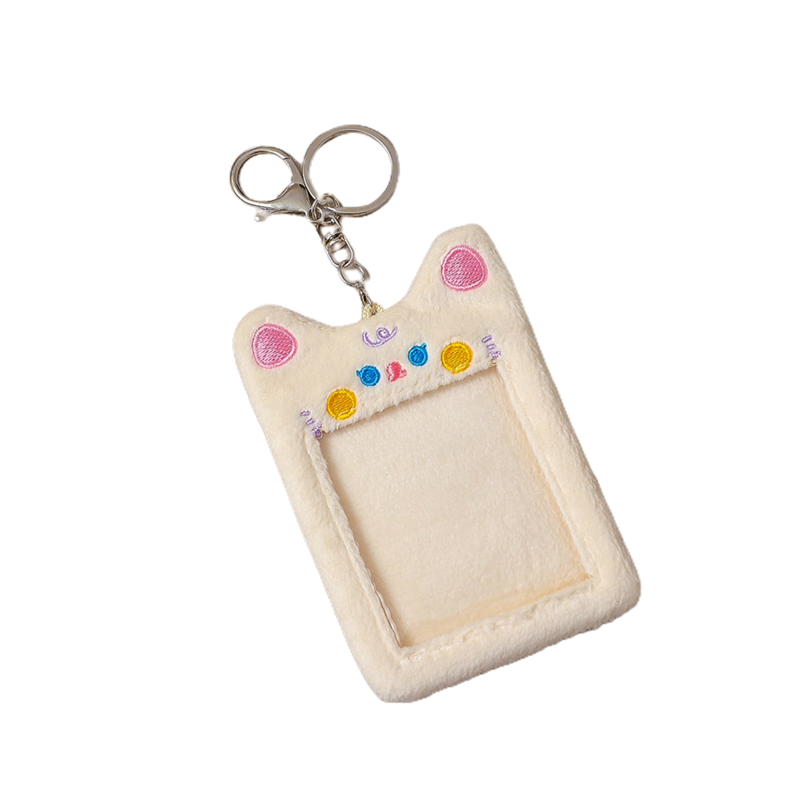 Xyer 2 Pcs Photocard Holder Cartoon Multipurpose Plush Cute Dog Cat ...