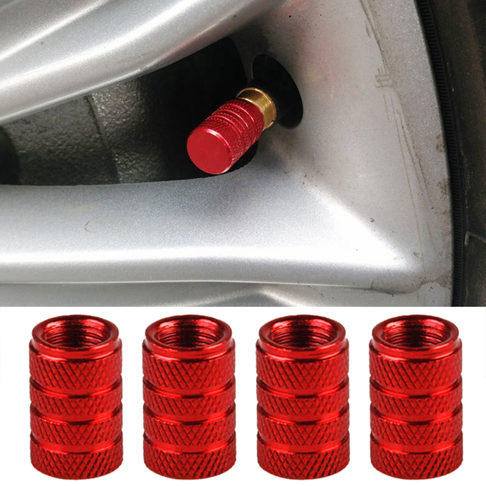 Red dust caps for car store