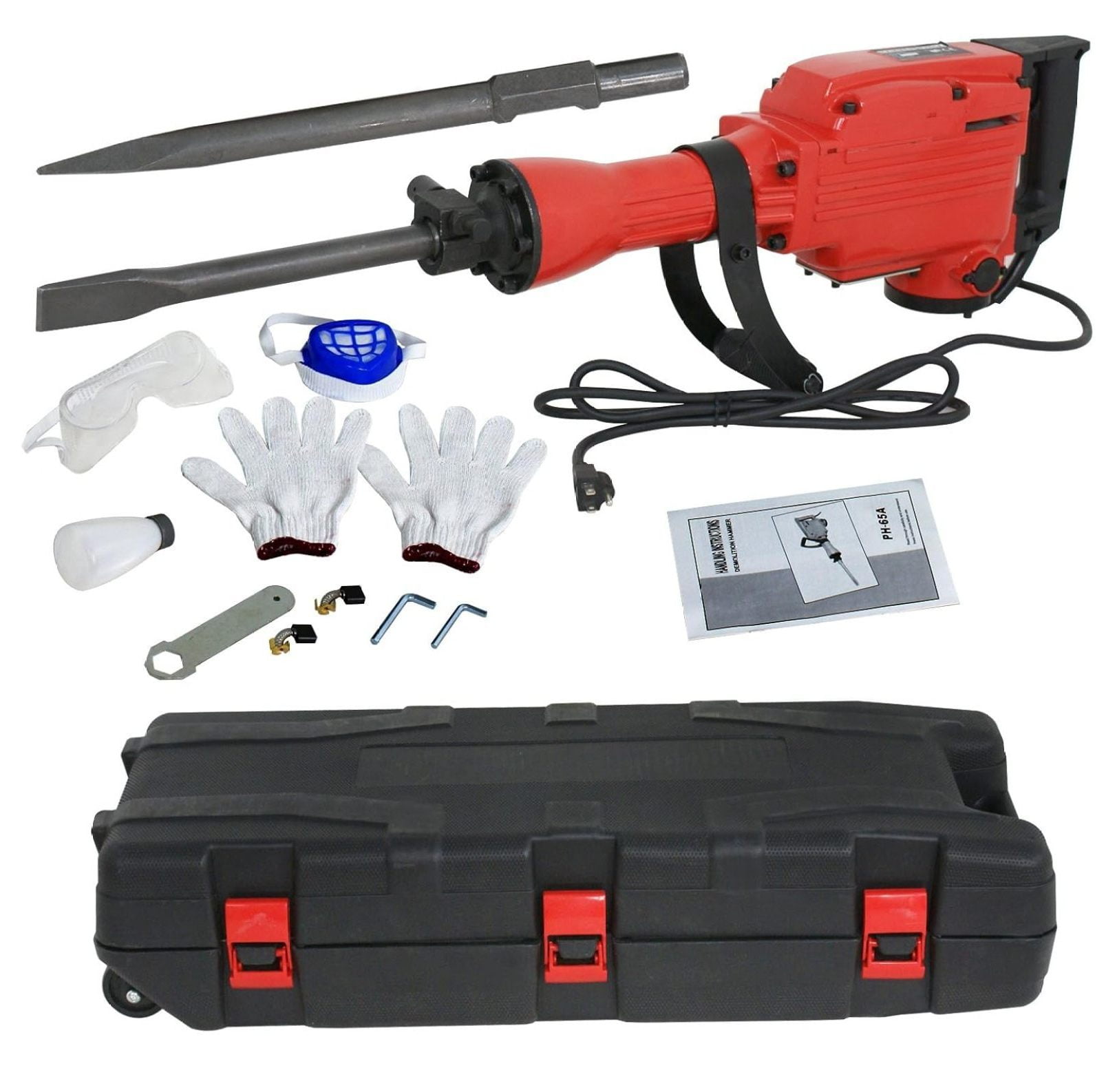 XylehR Heavy Duty Electric Demolition Jack Hammer 2200W Concrete ...