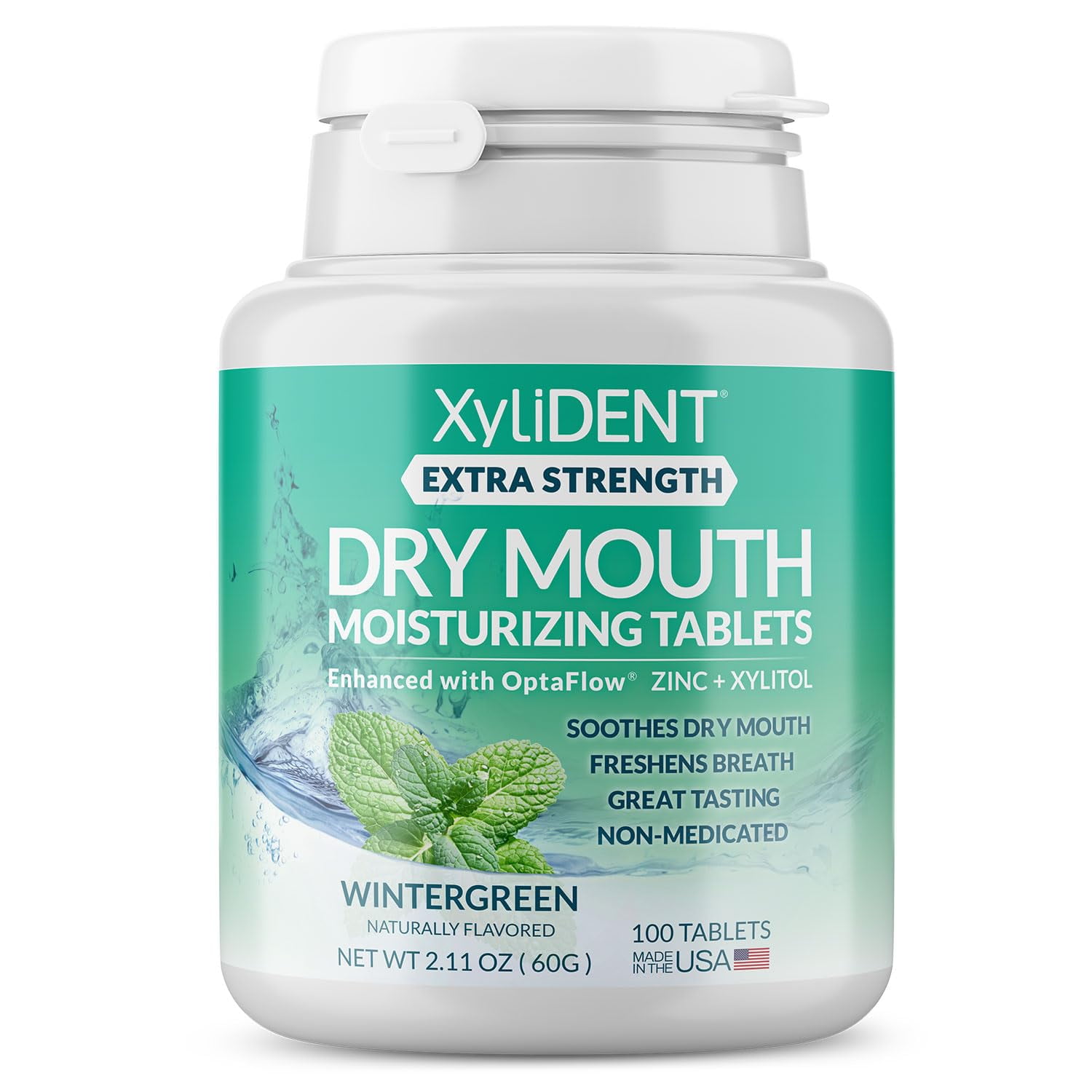 XyliDENT Extra Strength Xylitol STF9 Tablets for Dry Mouth Relief ...