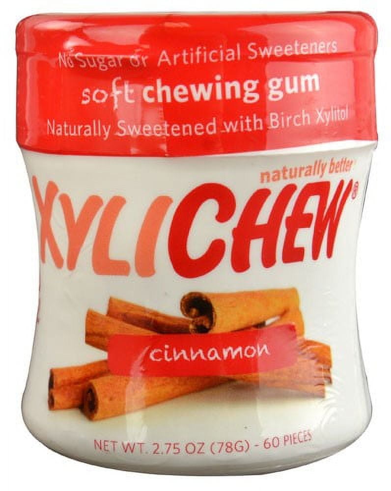 Xylichew Naturally Better, Cinnamon Flavored, Xylitol Infused Gum, 60 ...