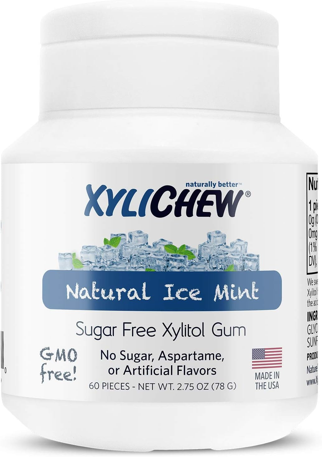 Xylitol Chewing Gum - Non GMO, Non Aspartame, Gluten , and Sugar Gum ...
