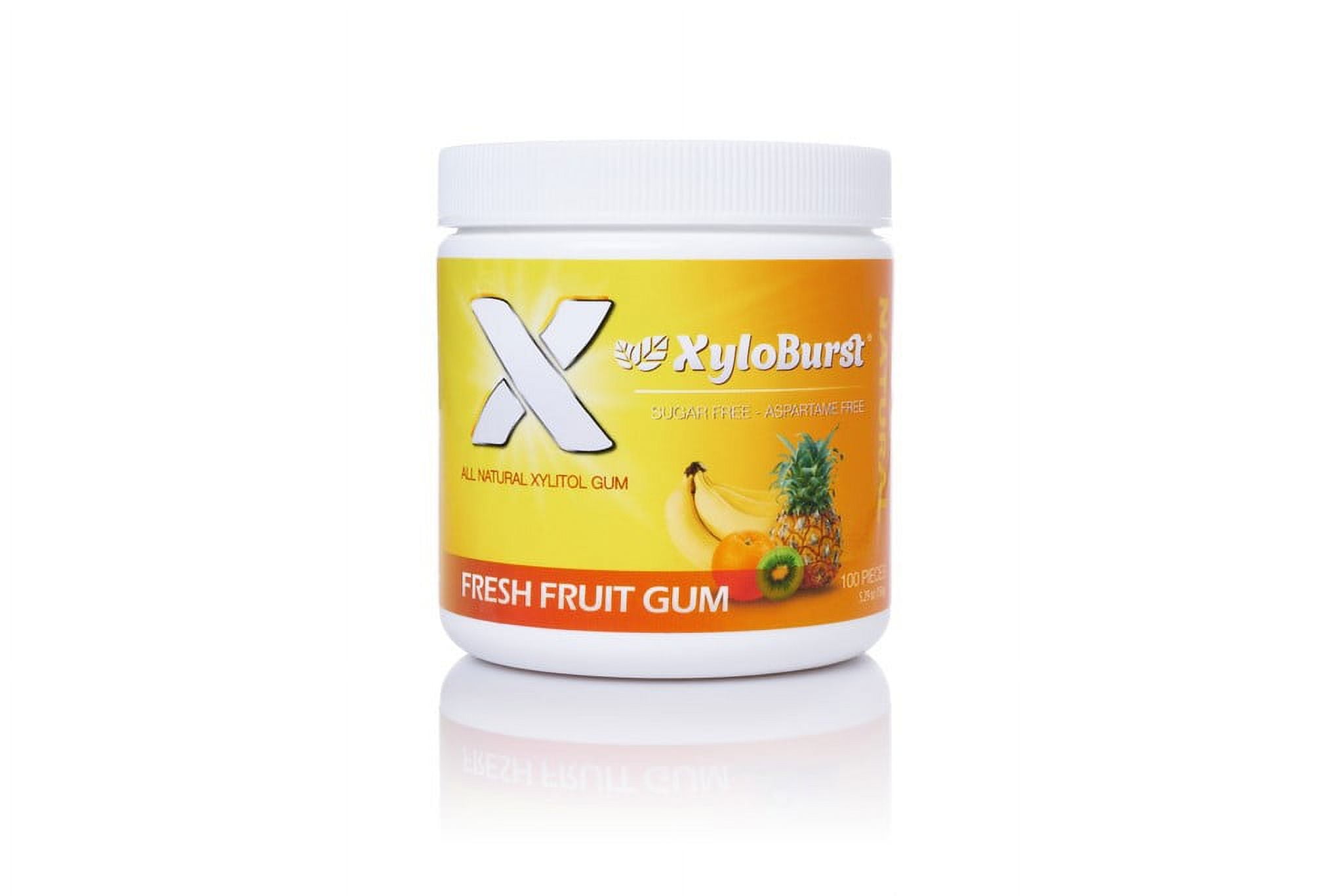 Xylitol Gum Fruit by Xyloburst - 100 Pieces - Walmart.com