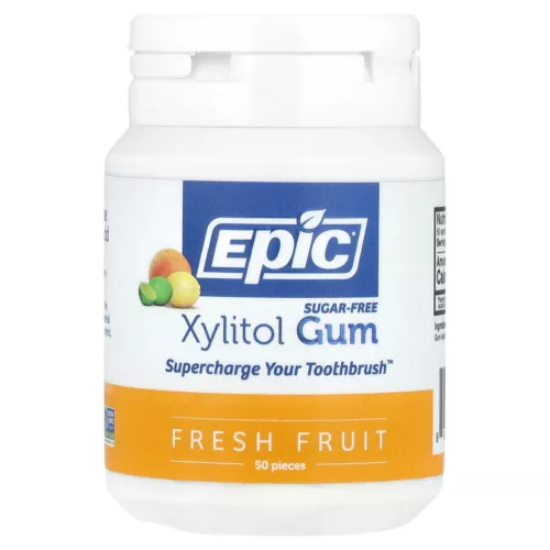 Xylitol Gum, Sugar-Free, Fresh Fruit, 50 Pieces - Walmart.com