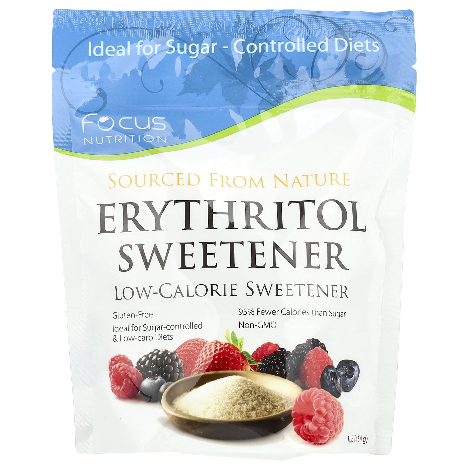 Xyloburst Erythritol Sweetener, Low-Calorie Sweetener, 1 lb (454 g ...