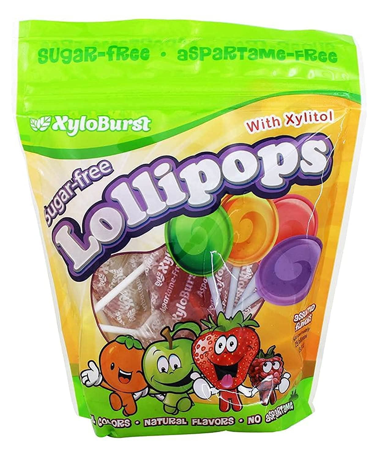 Xyloburst Sugar-Free Xylitol Candy MFF30 Lollipops Suckers Made With ...