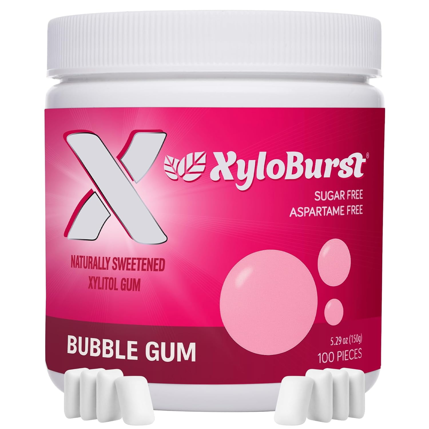 XyloBurst Sugar-Free Chewing Gum for Breakroom Kitchens - Walmart ...