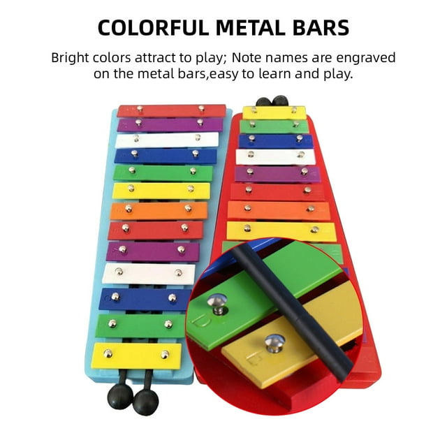 Xylophone,13 Notes Metal Percussion Handheld Musical Handheld Musical ...