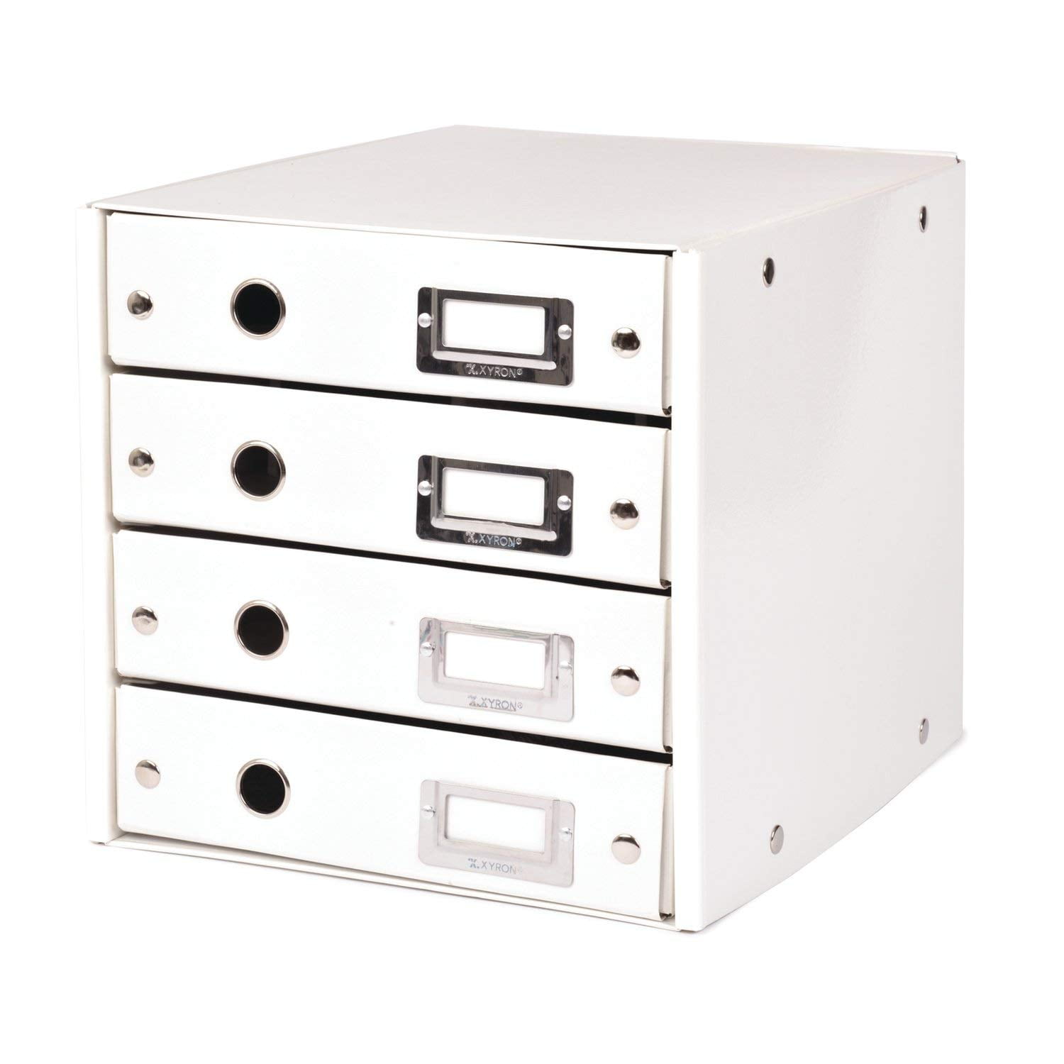 Xyron Click N Store 4-Drawer Craft Storage Box, White, 11.25x13.5x11 ...