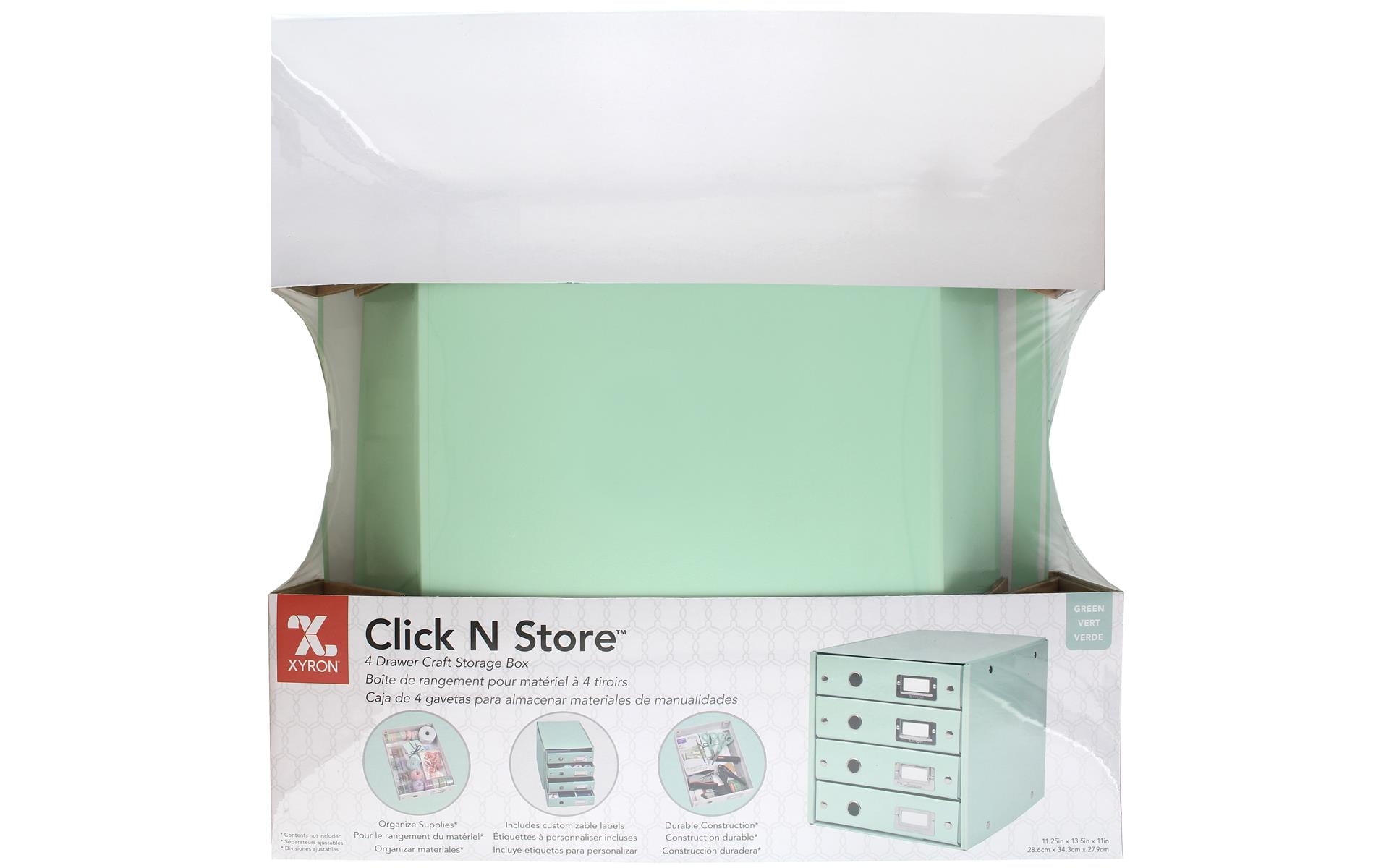 Xyron Click & Store Storage Box 4 Drawer Mint Grn - Walmart.com