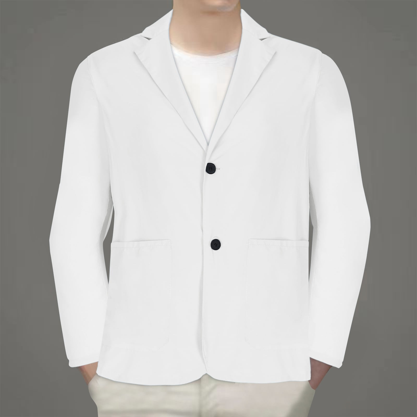 Xysaqa Men's Lightweight Sport Coats Mens Slim Fitted 2 Button Casual ...