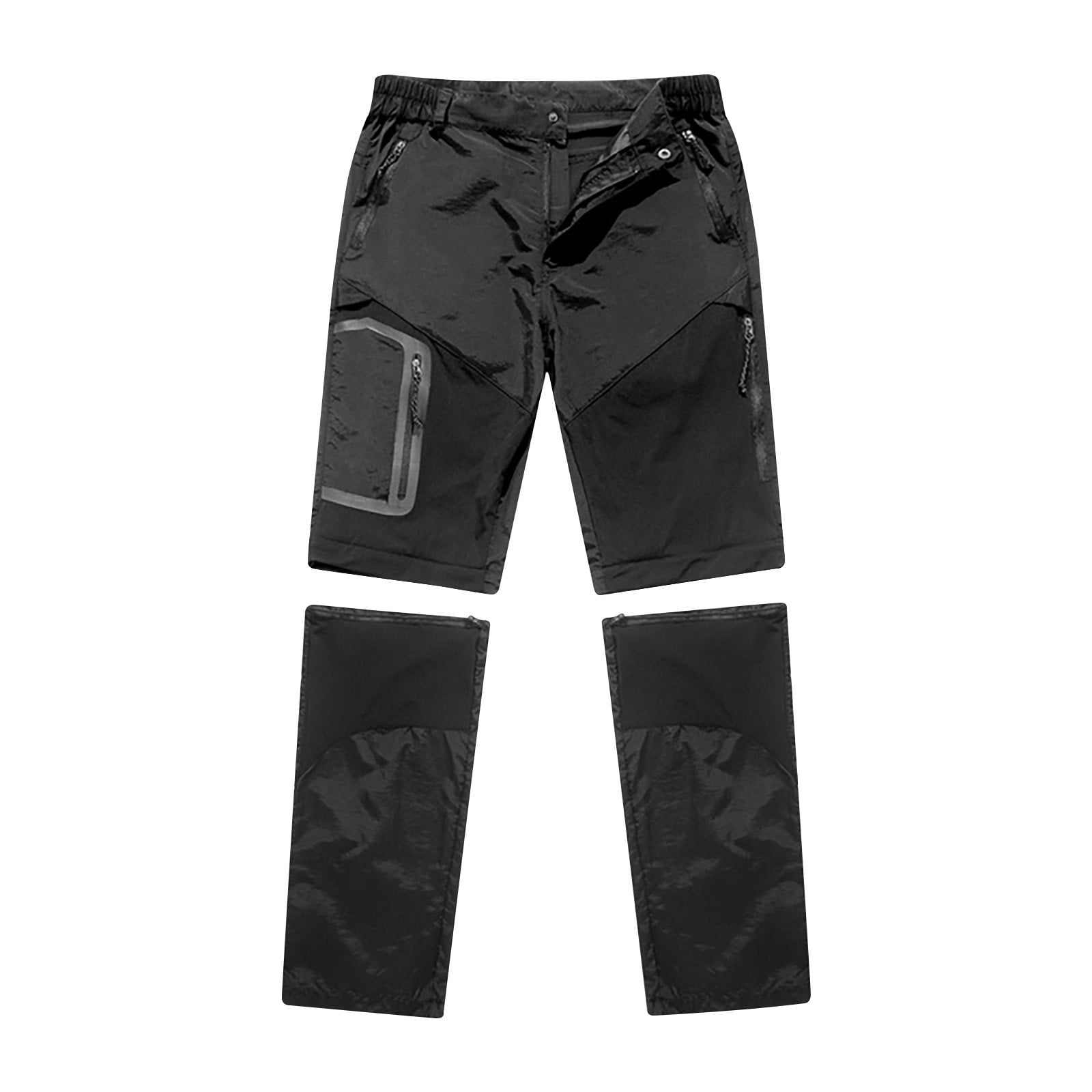 Xysaqa Men's Outdoor Quick Dry Hiking Pants Convertible Breathable ...
