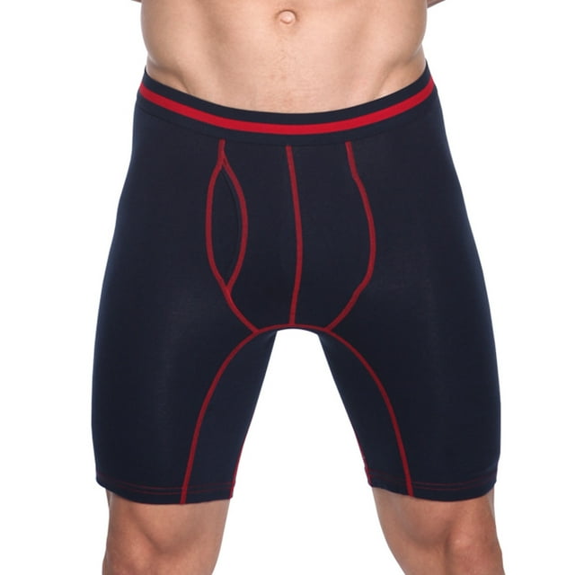 Xysaqa Men's Underwear Soft Stretch Long Leg Boxers Briefs Comfort ...