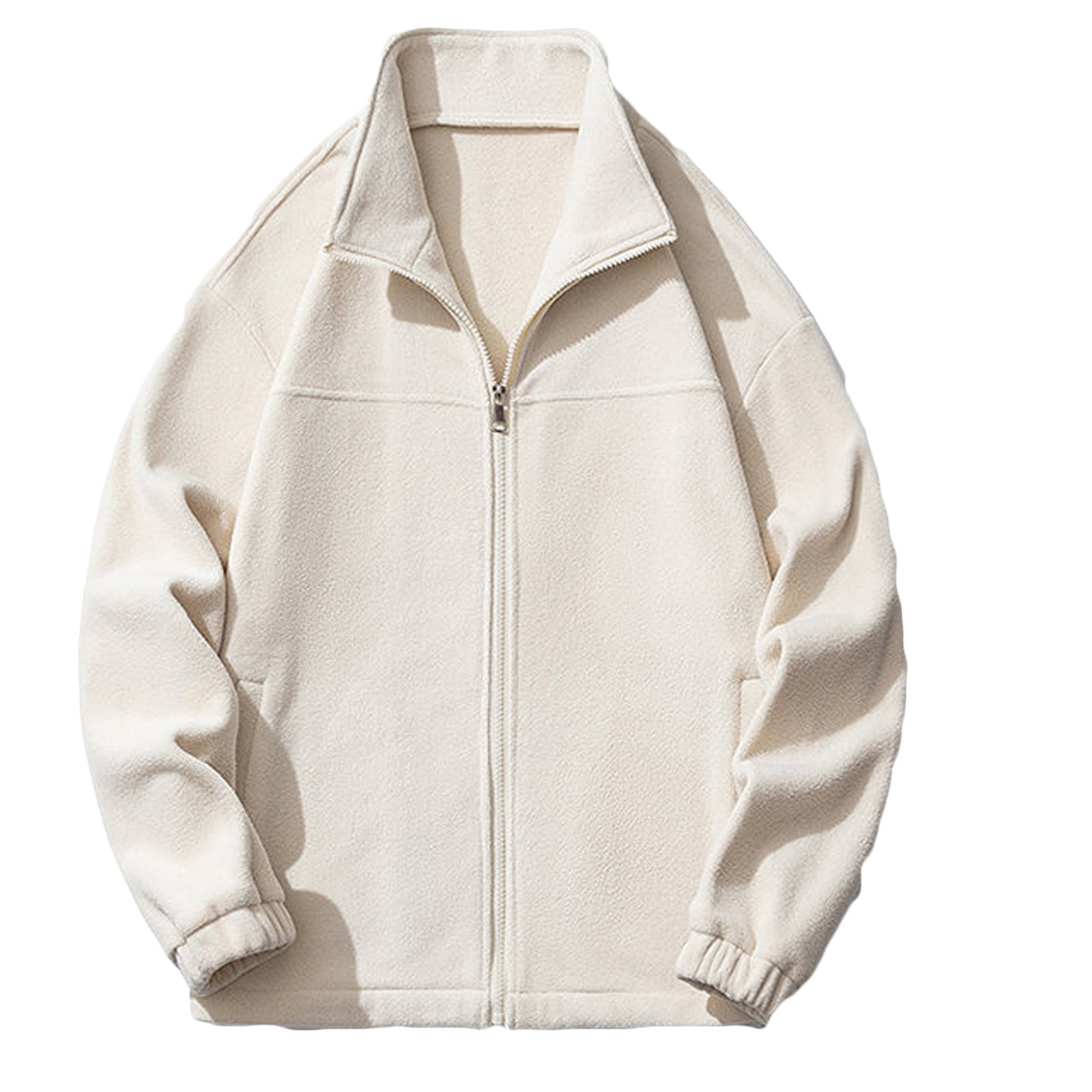 Xysaqa Mens Big & Tall Full-Zip Fleeces Jackets Lightweight Men Long ...