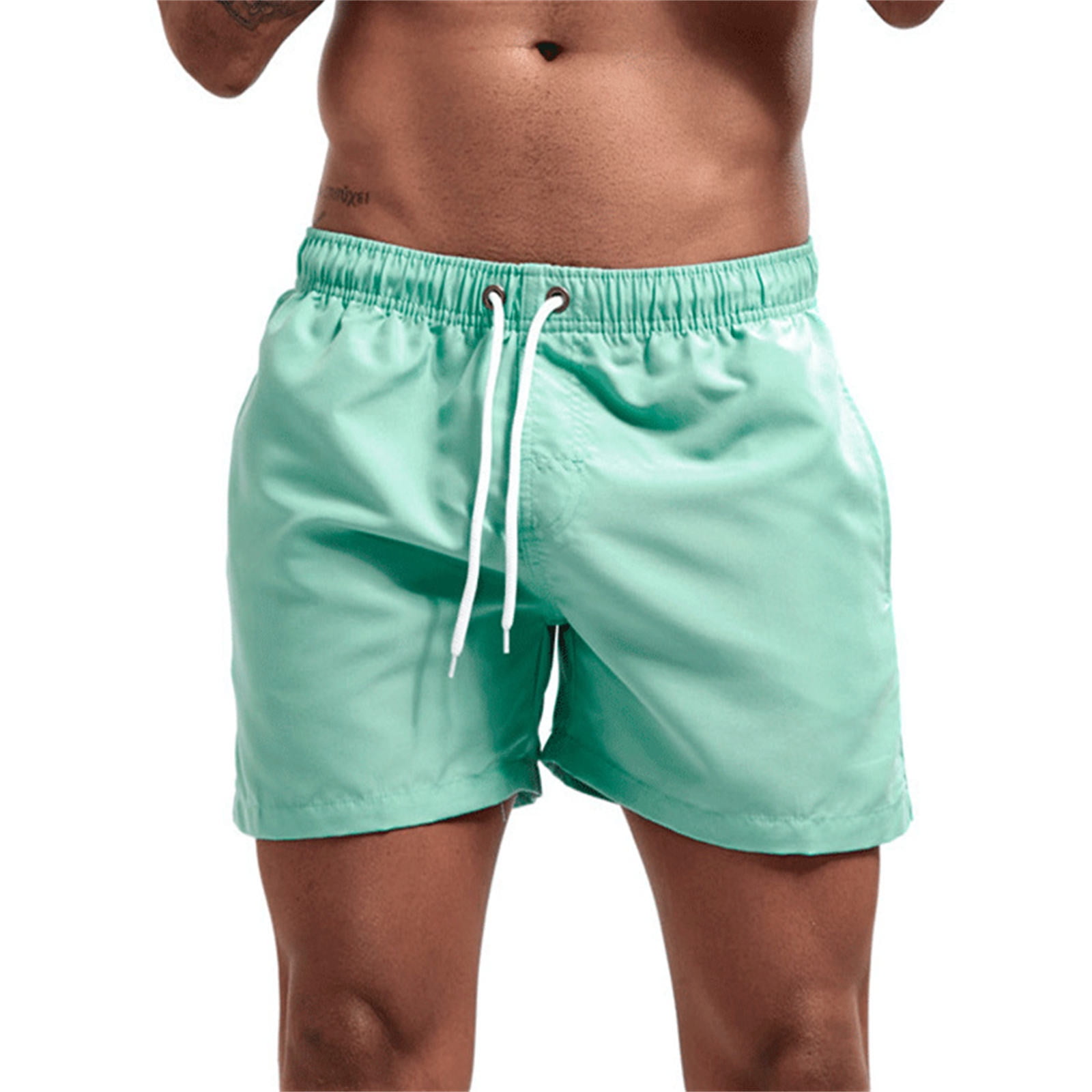 Xysaqa Mens Casual Sweat Shorts, Above Knee Workout Gym Shorts for Men ...