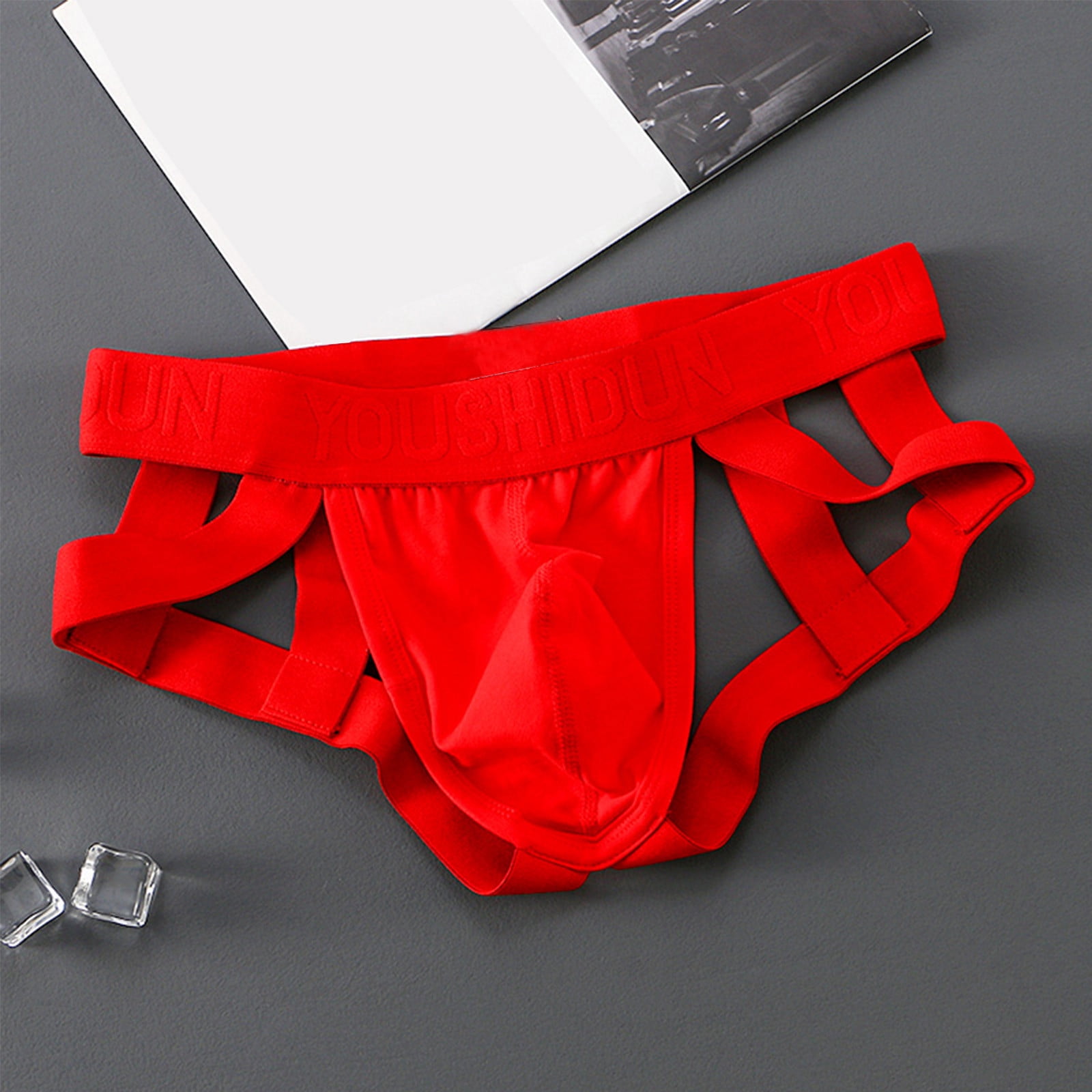 Xysaqa Mens Jockstrap Underwear Cotton Stretch Jock Strap Underwear ...