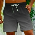 Xysaqa Mens Swim Trunks Men Big And Tall Casual Summer Gradient Color Beach Shorts With Pockets
