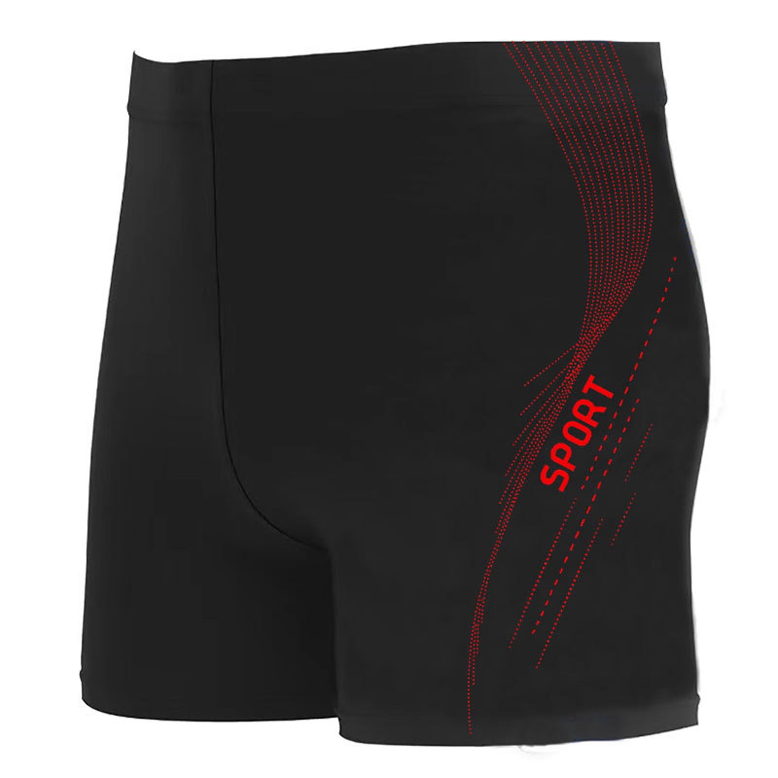 Xysaqa Mens Swim Trunks Swimwear Stretch Slim Bathing Suit Swim Sport ...