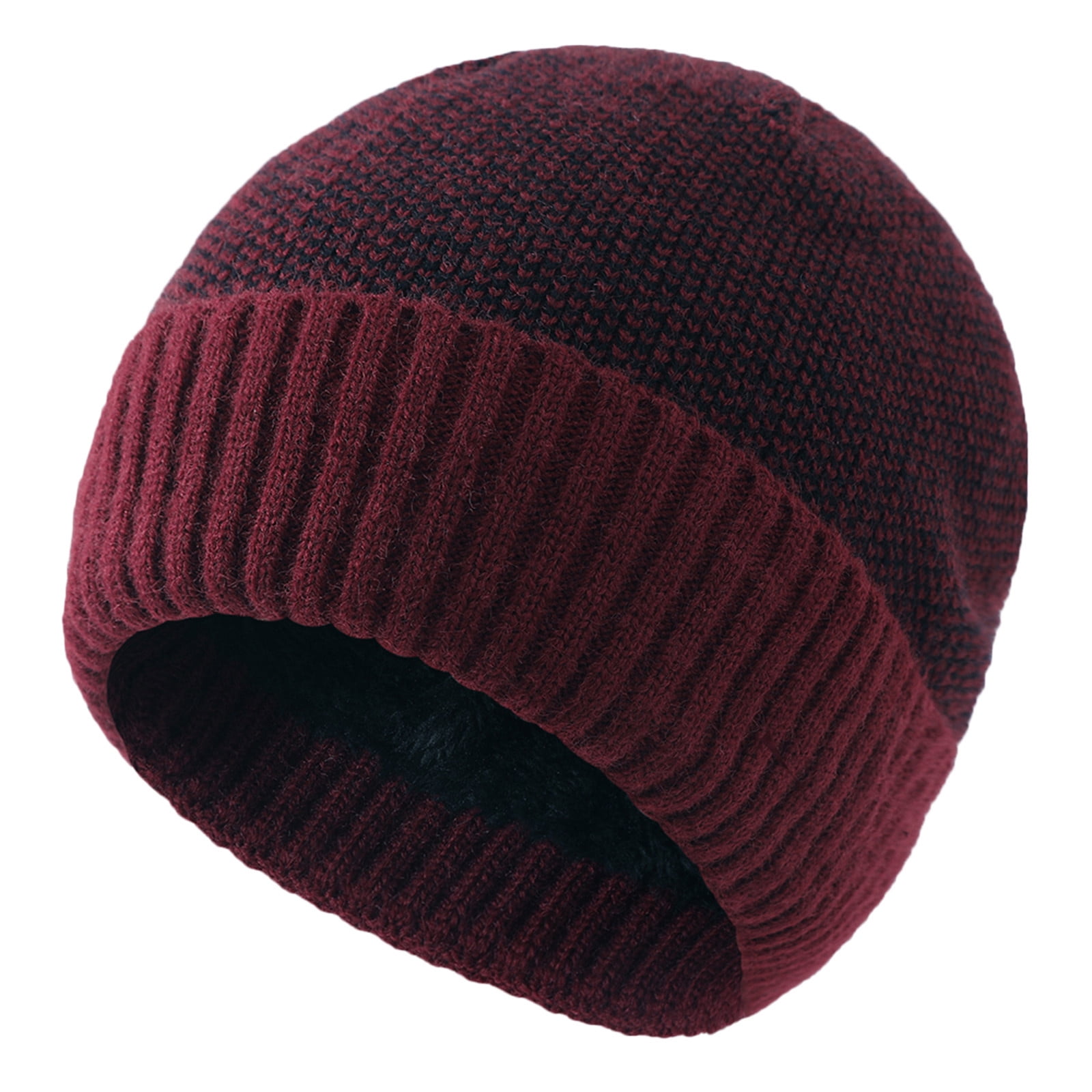 Xysaqa Mens Womens Winter Beanie Daily Hat - Thermal Fleece Lined Ski ...