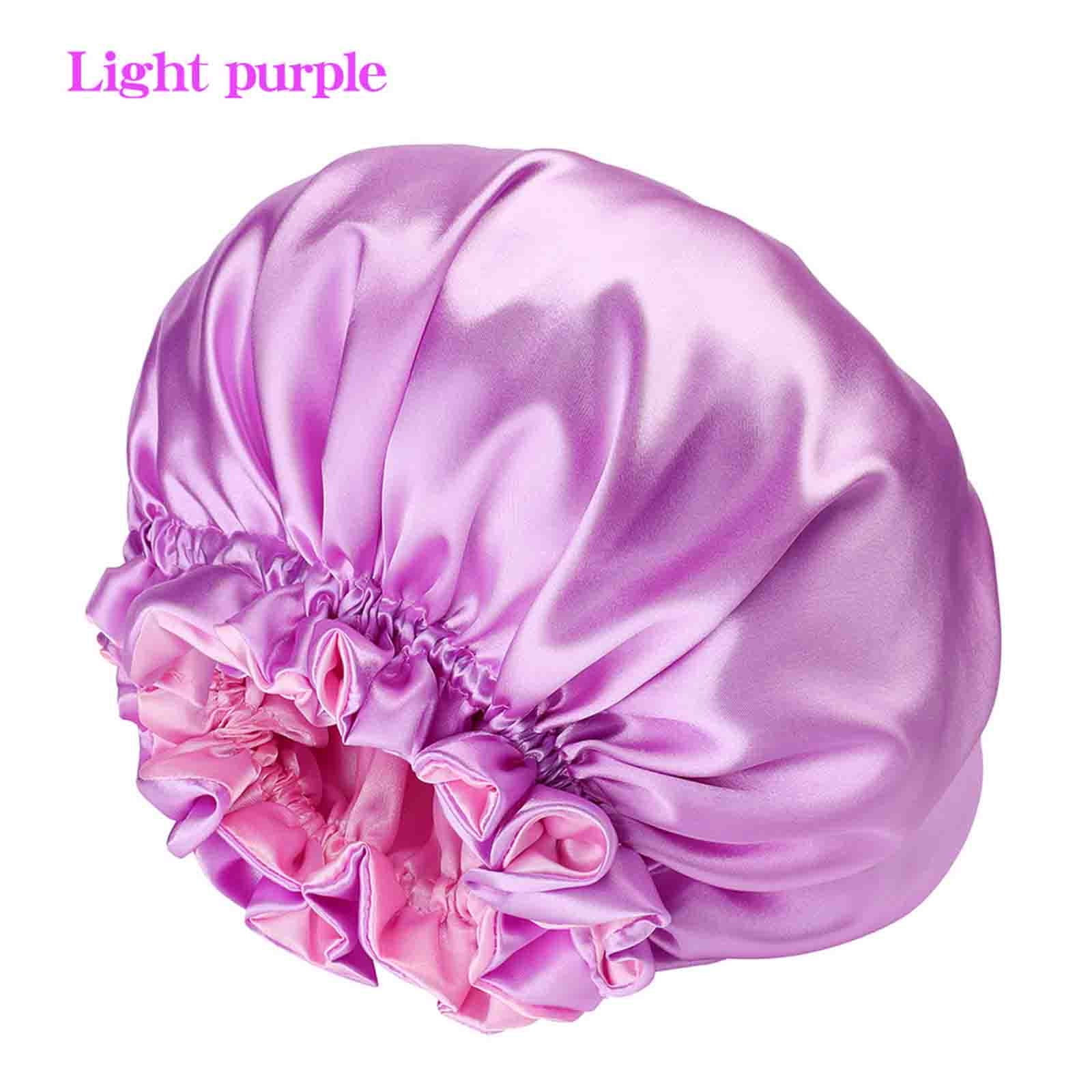 Xysaqa Satin Bonnet Silky Bonnet for Sleeping, Cute Hair Bonnets for ...