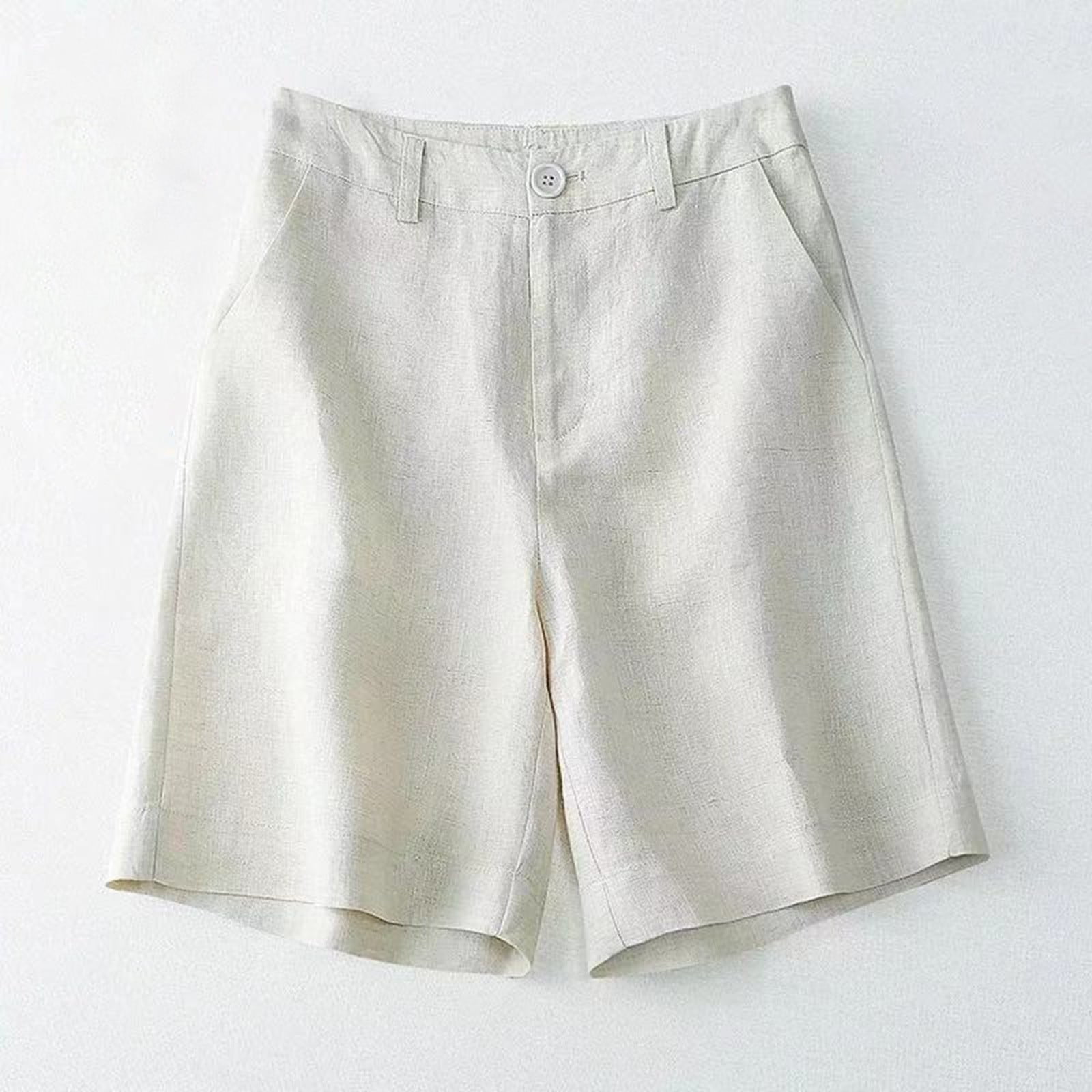 Xysaqa Women's Bermuda Work Office Shorts High Waist Lounge Shorts ...