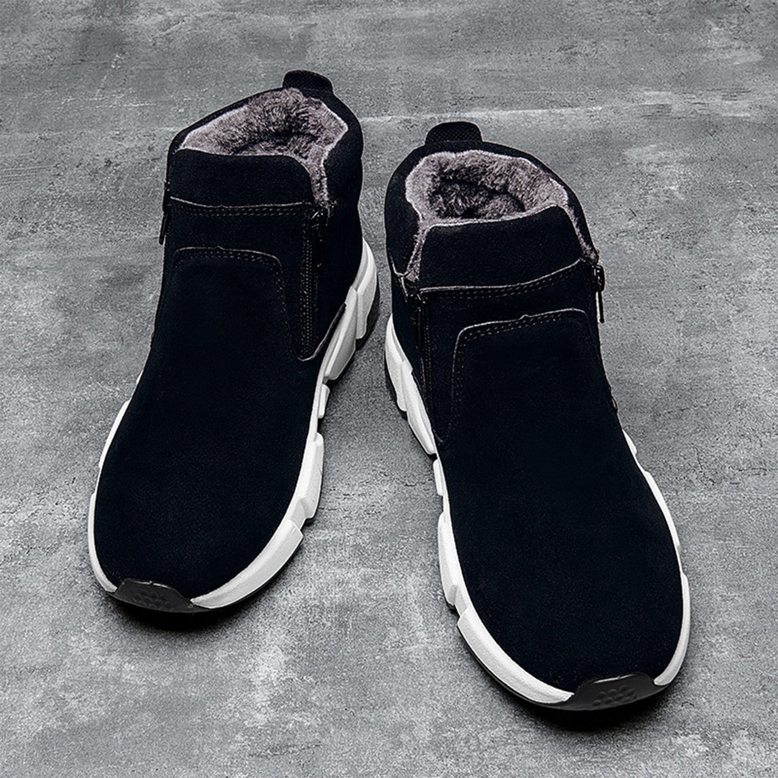 Xysaqa Work Shoe for Men, Mens Casual Shoes Men Snow Boots Winter Boot ...