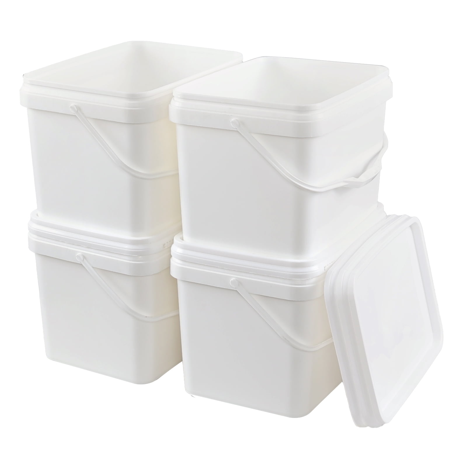 Xyskin 5 Gallon Food Grade Buckets with Handle and Airtight Lids, Set ...