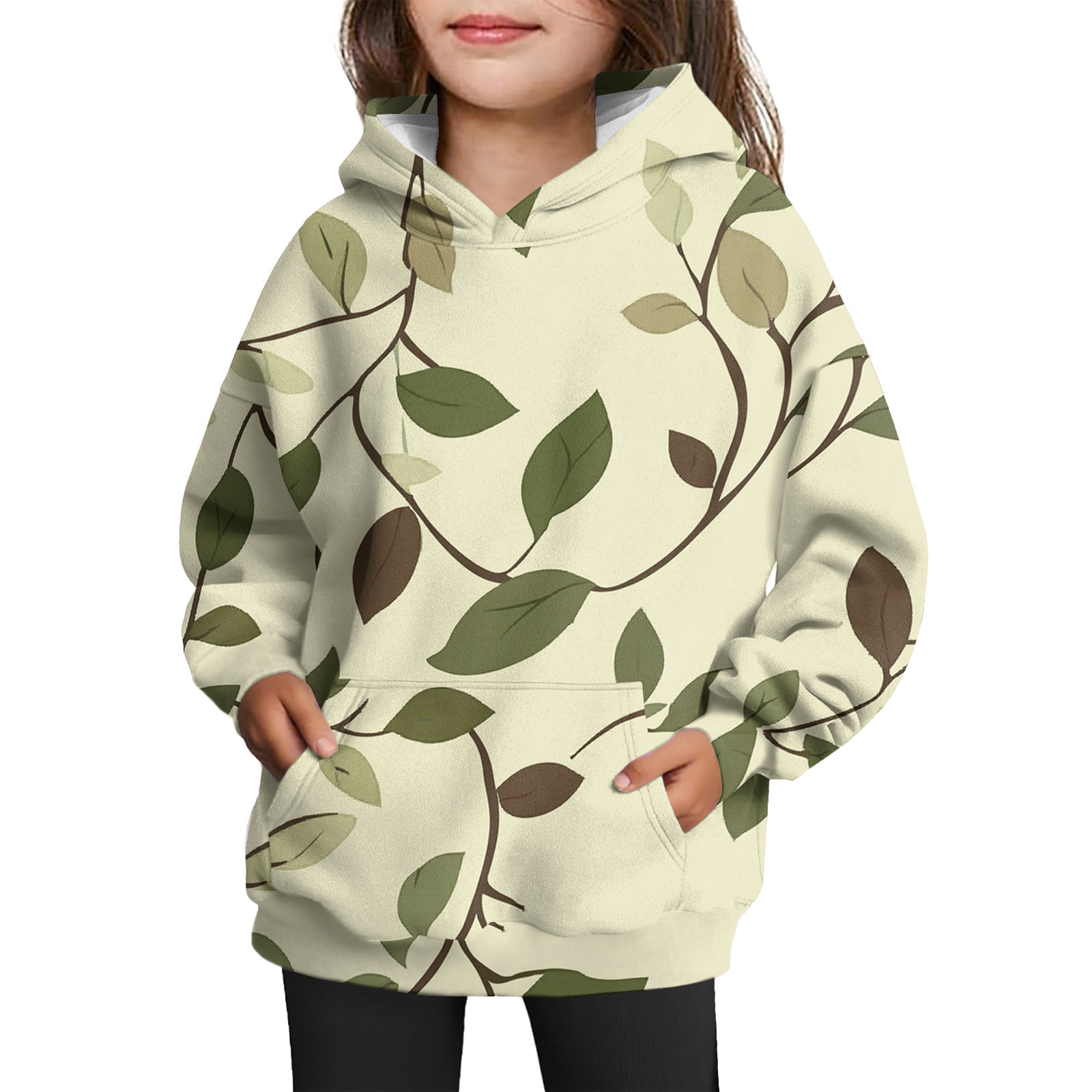 Xyxonk Hoodies for Girls Cute Camo 10-12 Years Long Sleeve Maple Leaf ...