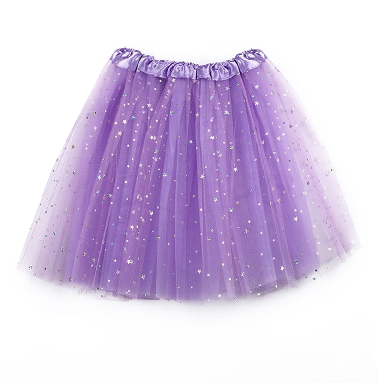 Xyxonk Little Girls Stars Sequins Tutu Skirt Star Glitter Solid Color ...