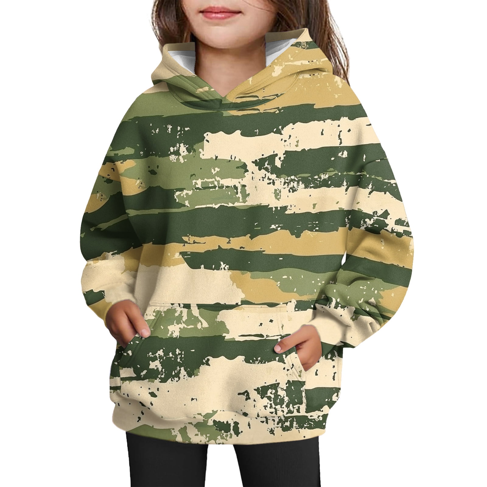 Xyxonk Sweatshirts for Girls Toddler & Kids Maple Leaf Print Oversized ...