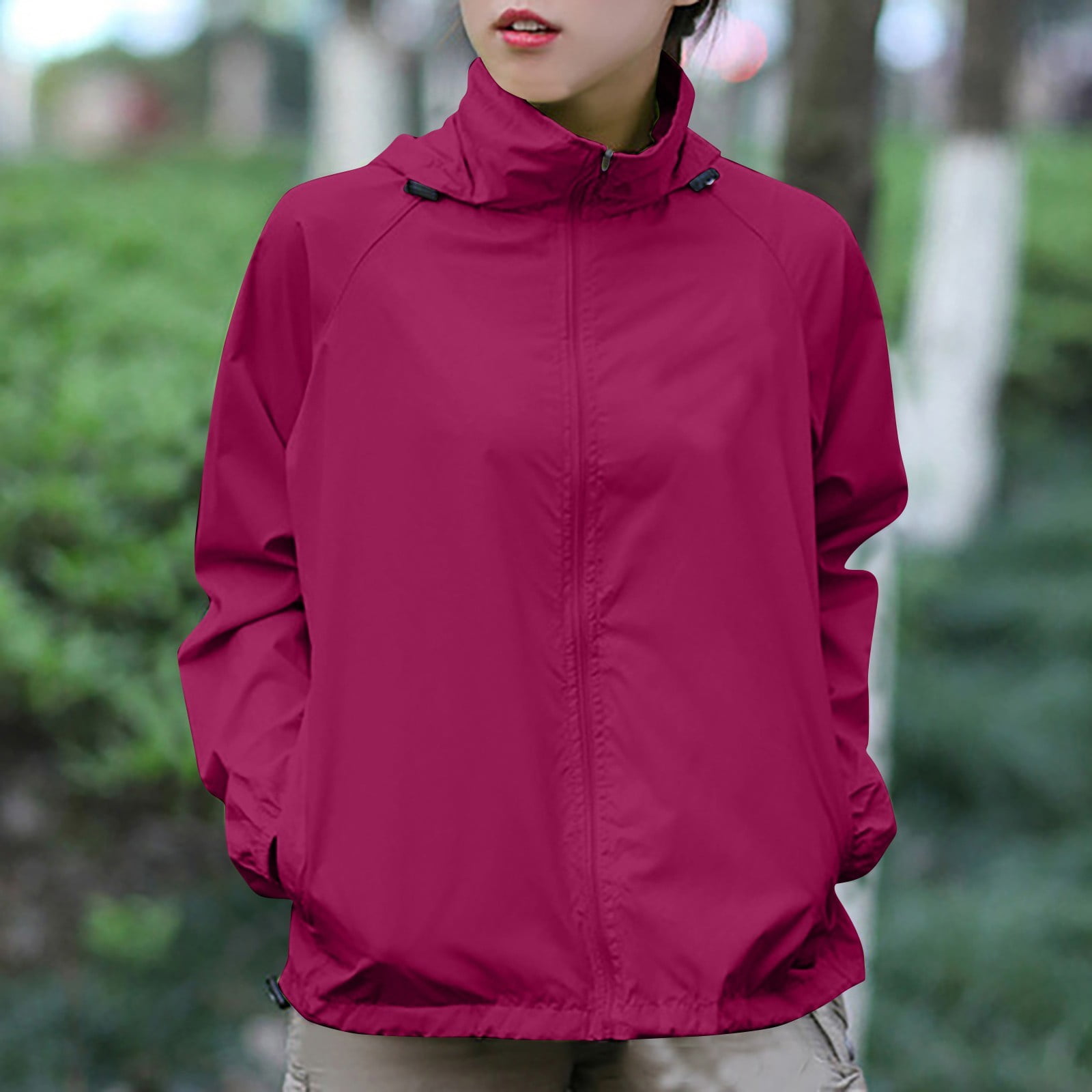 Xyxonk UPF 50+ Lightweight Jacket Women Cute Long Sleeve Sun Protection ...