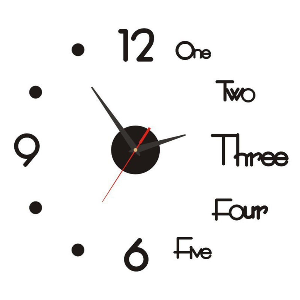 XyyWen Clock Good Stuff Silent 3D Acrylic Clock DIY Clock Stereoscopic ...