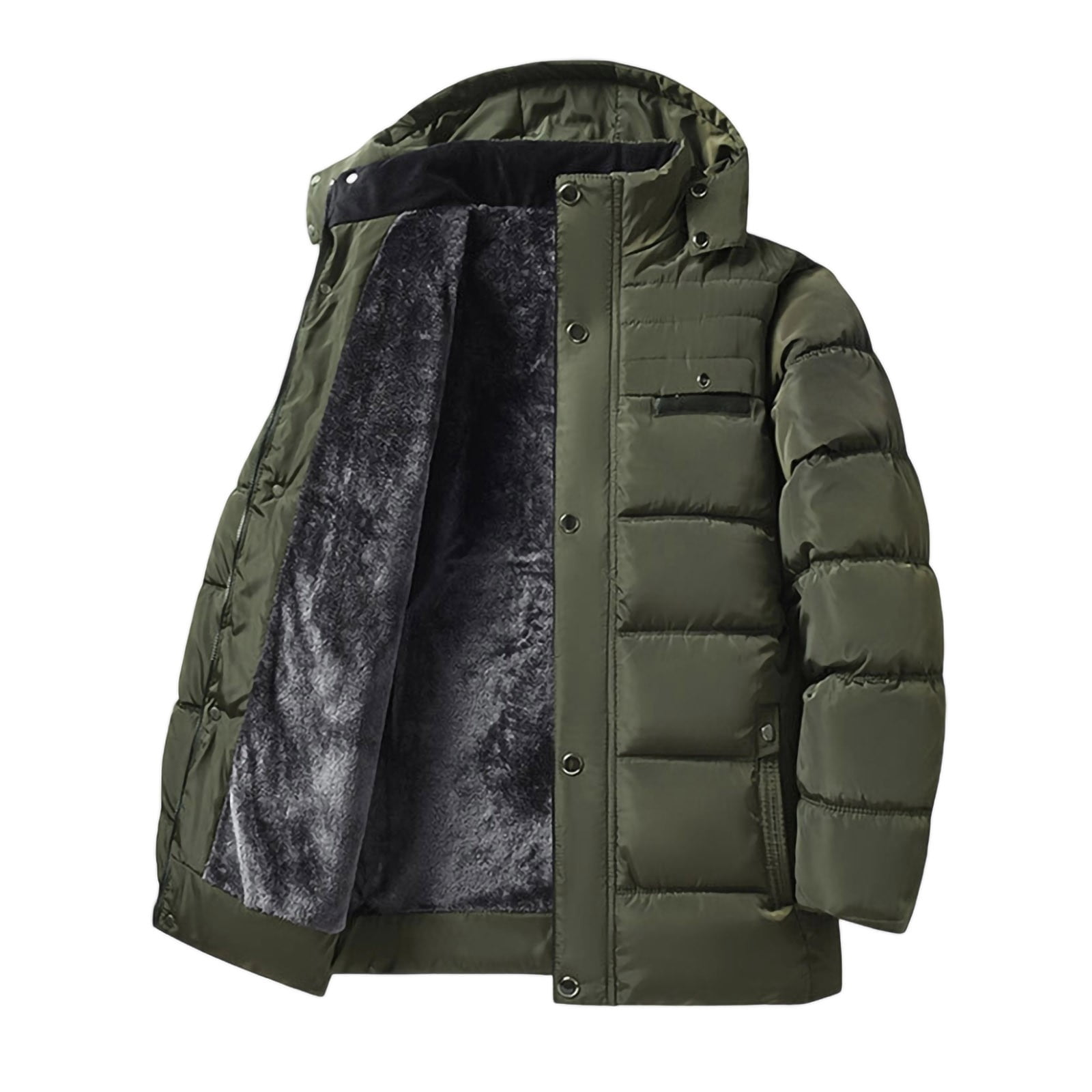 Xzbqbs Men's Puffer Jacket Waterproof Winter Parka Jacket Warm Thicken ...