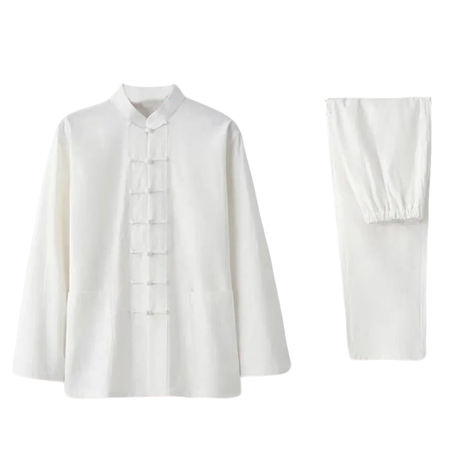 Xzbqbs Mens Vintage Cotton Linen Tang Suit Chinese Traditional Mandarin ...