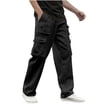 Cargo Pants for Men - Stretch Elastic Waist Work Pants for Travel ...