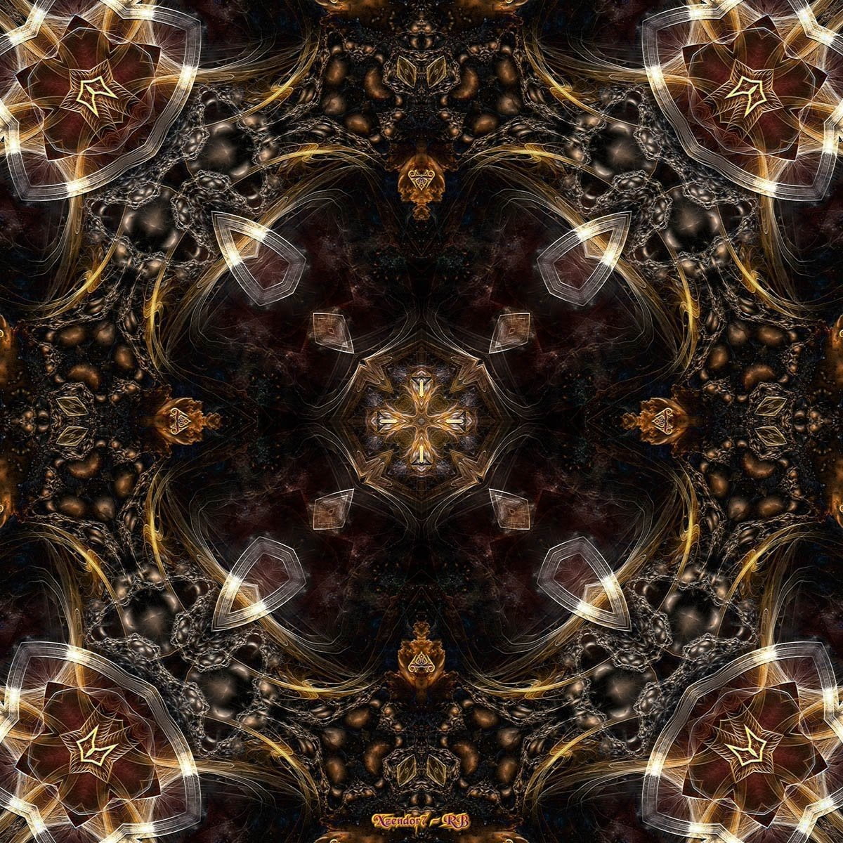 Xzendor7 "Arc Cross of Gold" Glossy Poster - Walmart.com