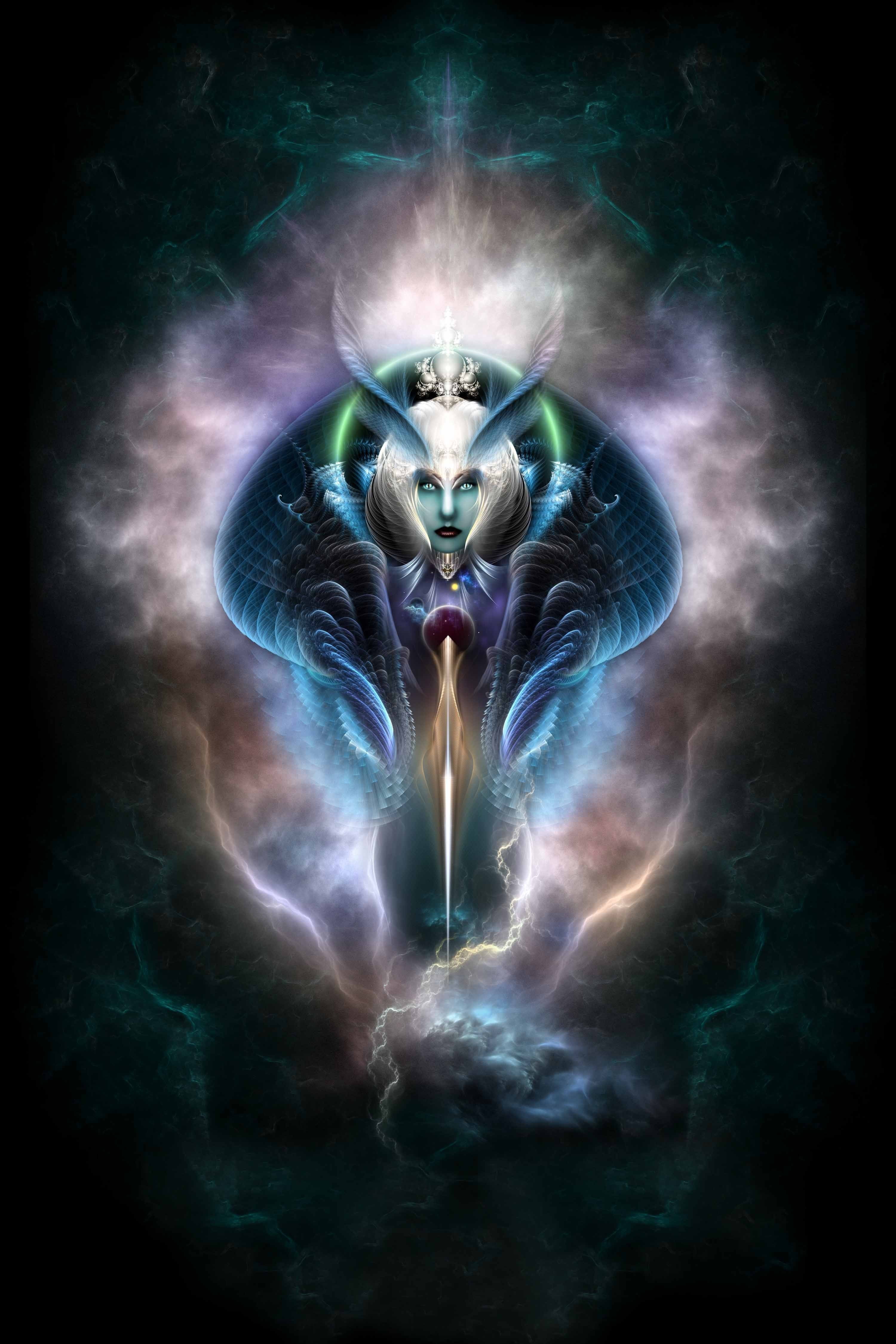 Xzendor7 "Thera the Ethereal Queen" Glossy Poster - Walmart.com