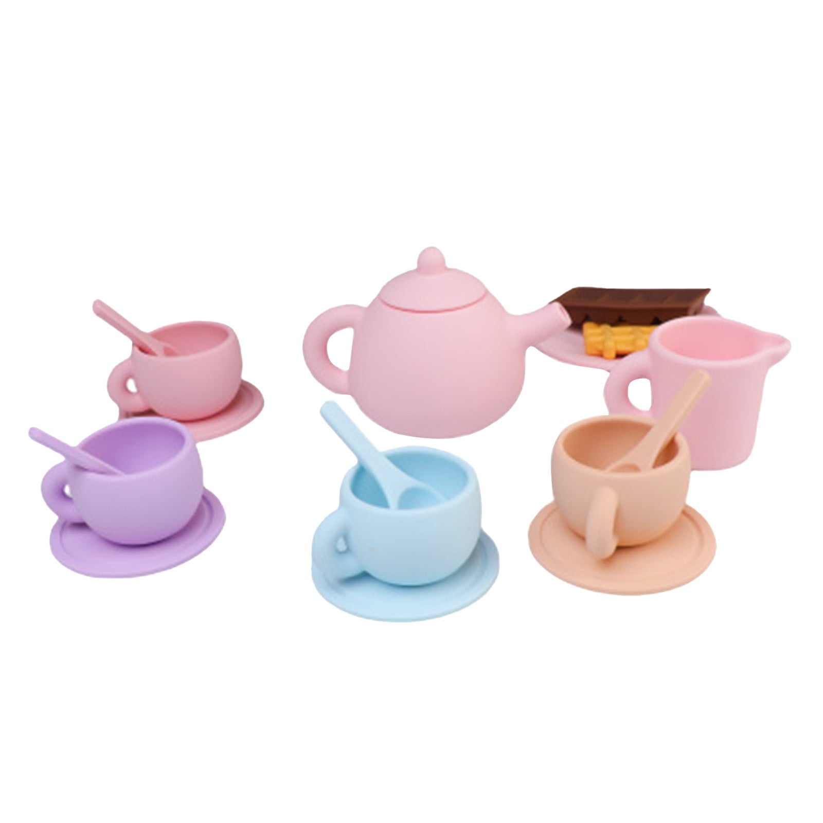 Y-95 Boy Girl Children Tea Set Pretend Play Realistic Teapot Cups ...
