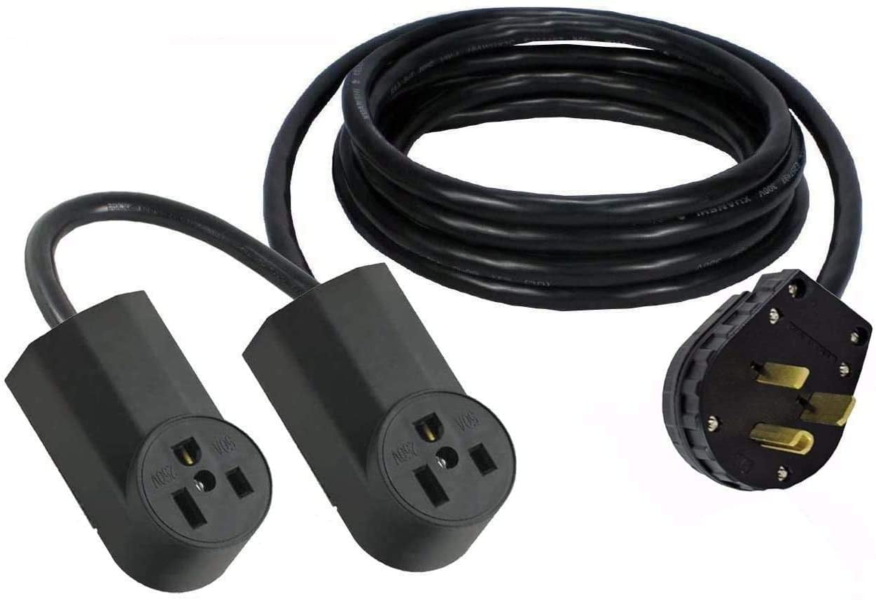 Y Adapter 6-50P Plug To Dual 6-50R Receptacles Power Cord - Walmart ...